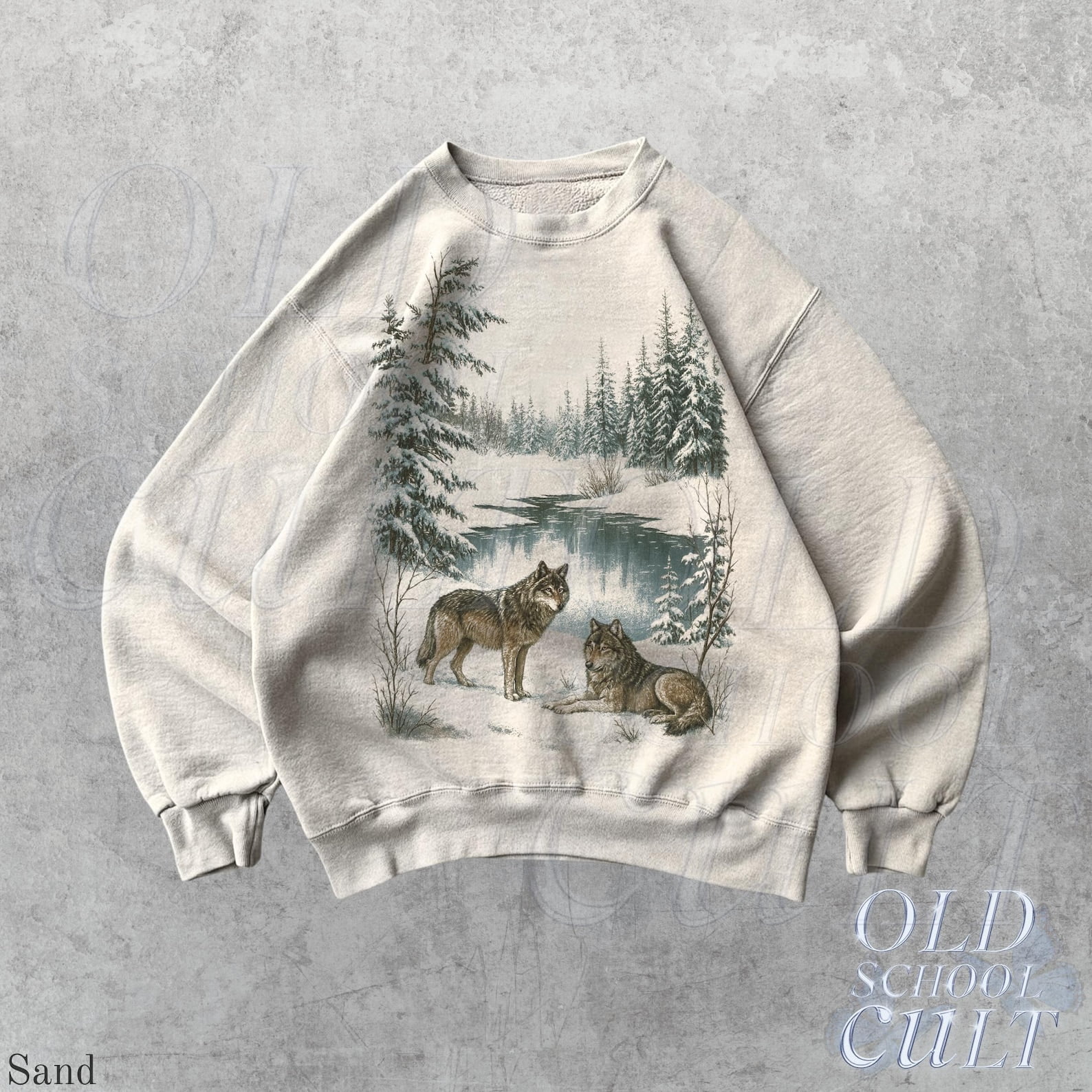 Retro Wolf 90s Sweatshirt , Nature Vintage Wildlife Forest Crewneck ...