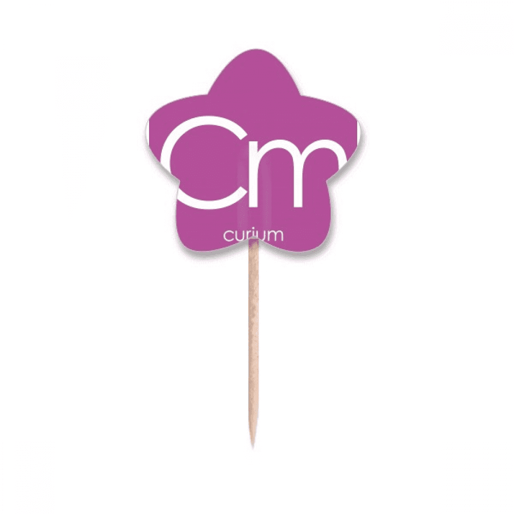 Chestry Elements Period Table Actinide Curium Toothpick Flags Star ...