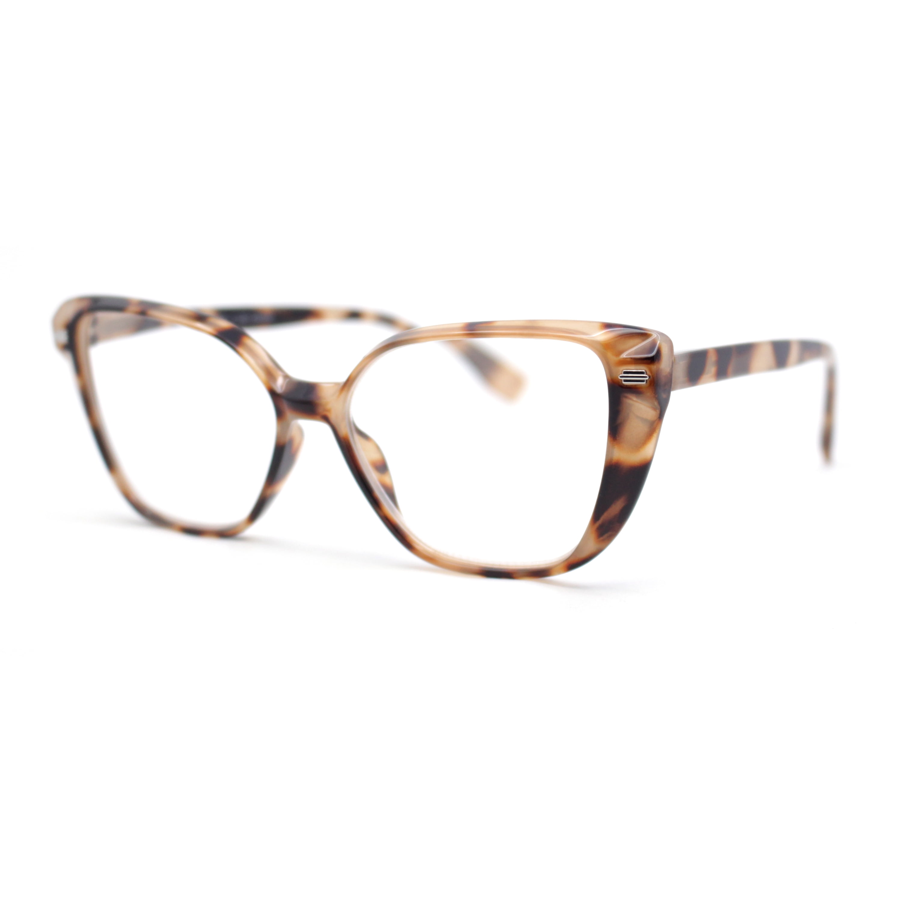 Retro Womens Classy Oversized Rectangular Cat Eye Reading Glasses ...