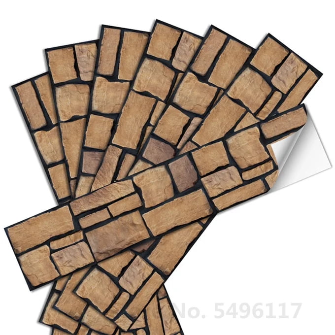 Retro Wood Grain Stairs Stickers Self-adhesive Vinyl Desktop Sticker ...