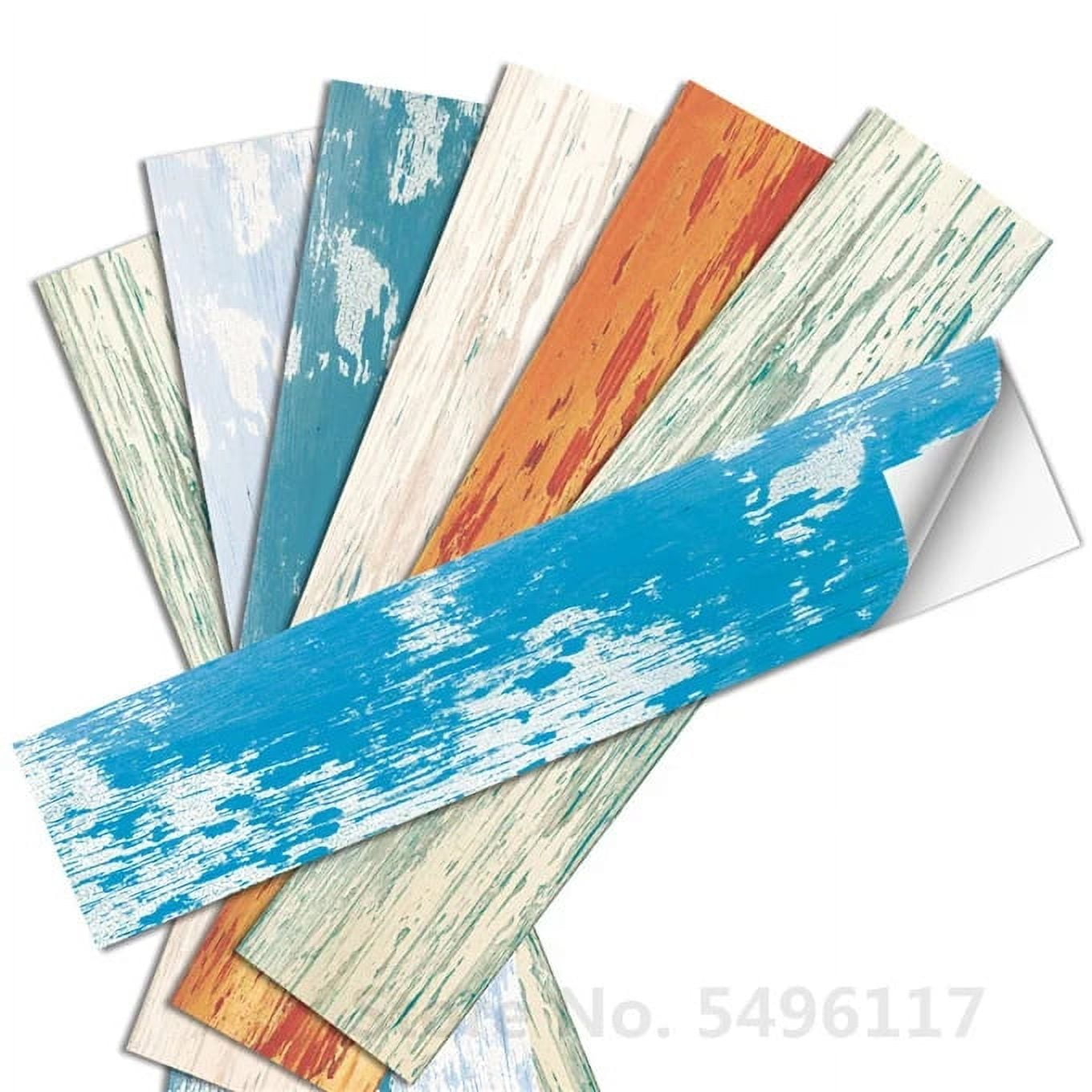 Retro Wood Grain Stairs Stickers Self-adhesive Vinyl Desktop Sticker ...