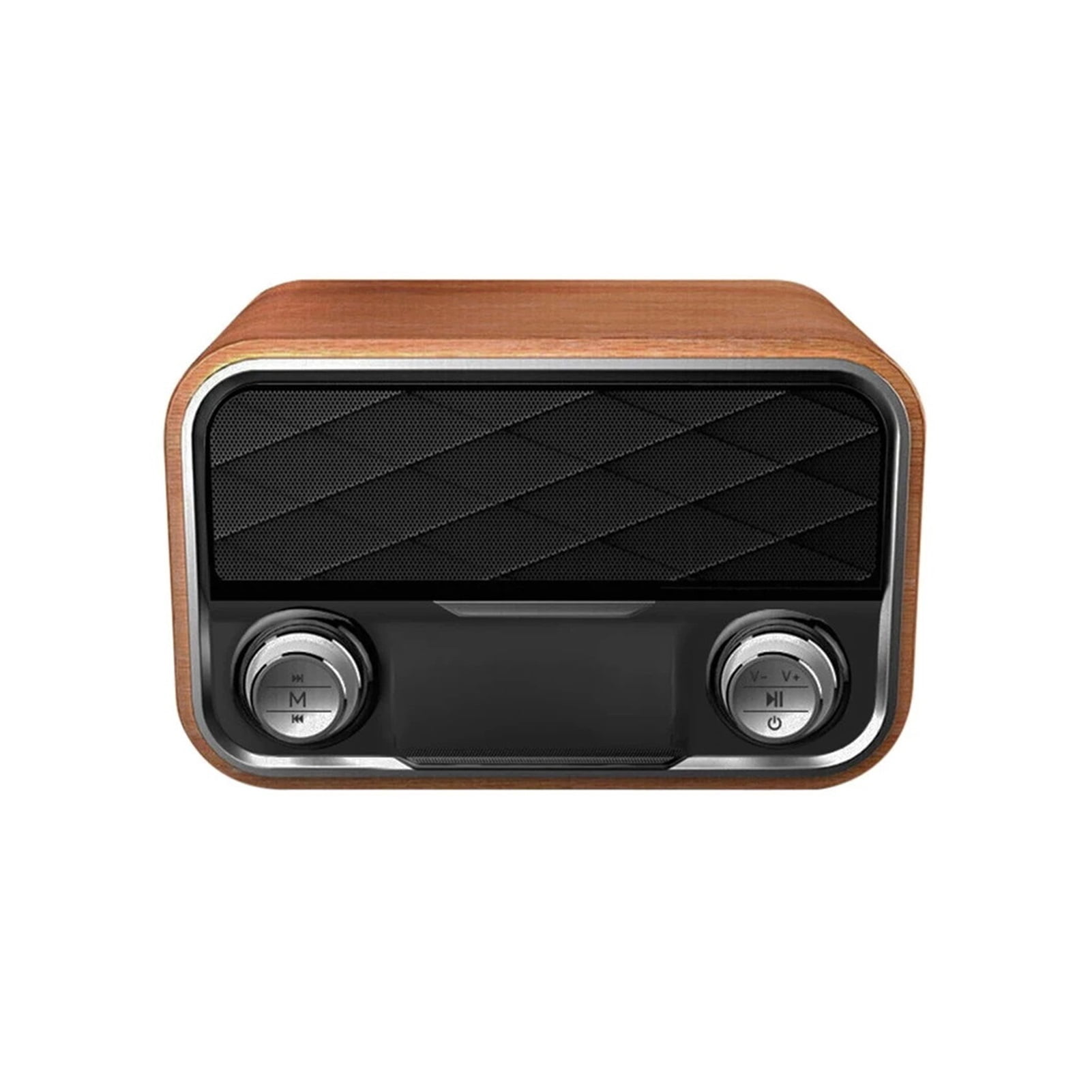 Retro Wood Speaker Wireless Bluetooth-Compatible 5.0 Bass Outdoor ...
