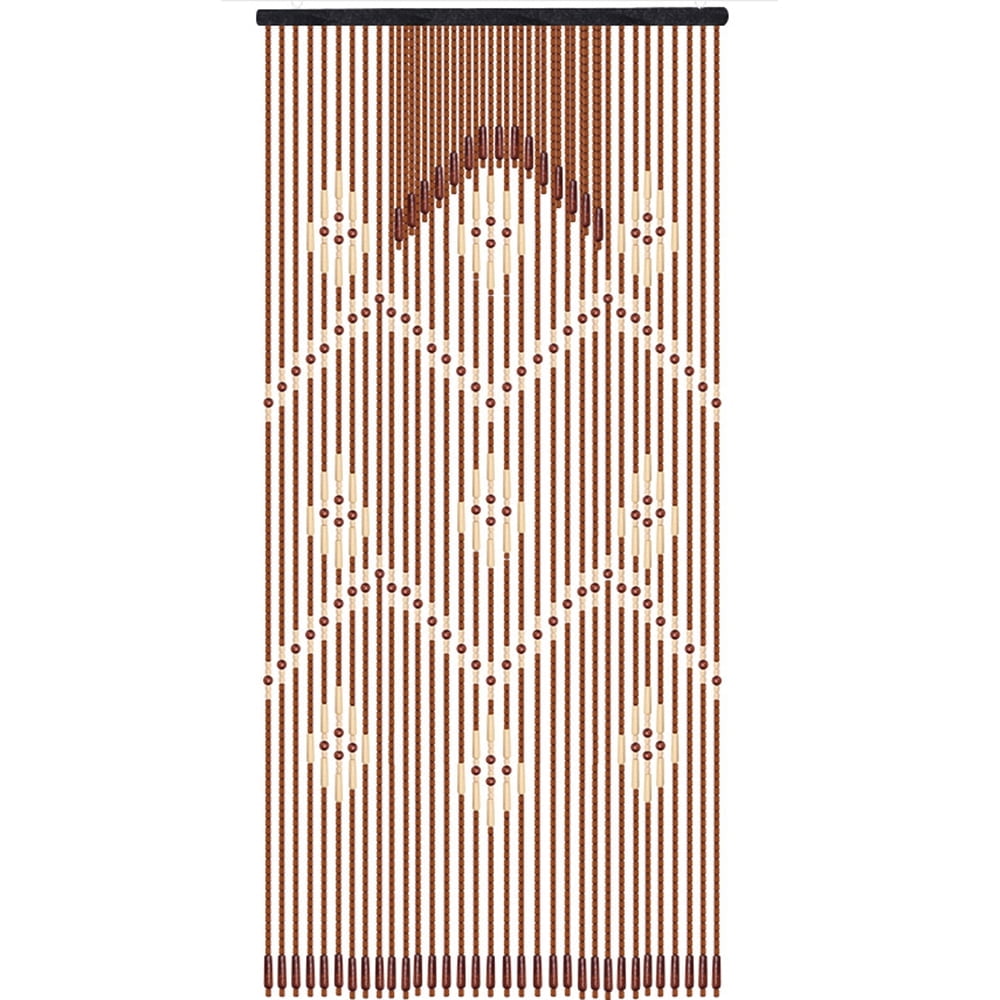 Retro Wooden Bead String Door Curtain Doorway Divider Drapes Bamboo ...