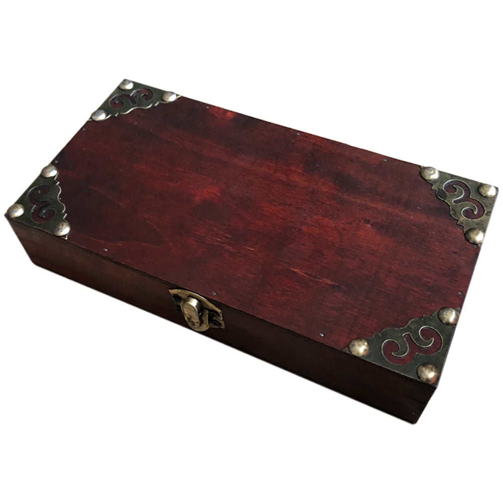 Retro Wooden Box Jewelry Boxes Jewlery Small Cabinet Container Storage ...