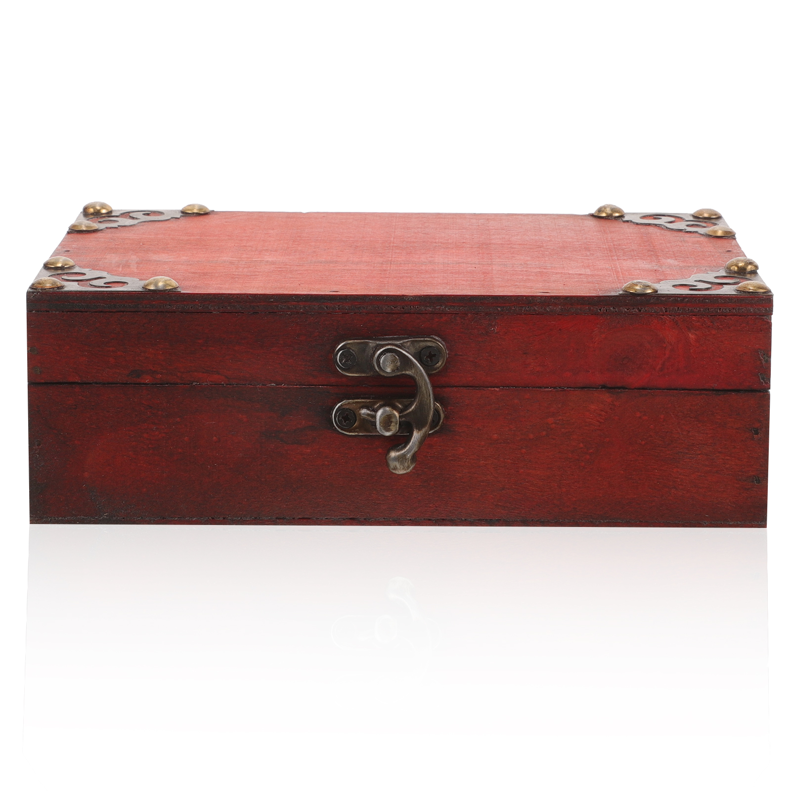 Retro Wooden Box Jewlery Jewelry Boxes Country Rustic Style Organizer ...