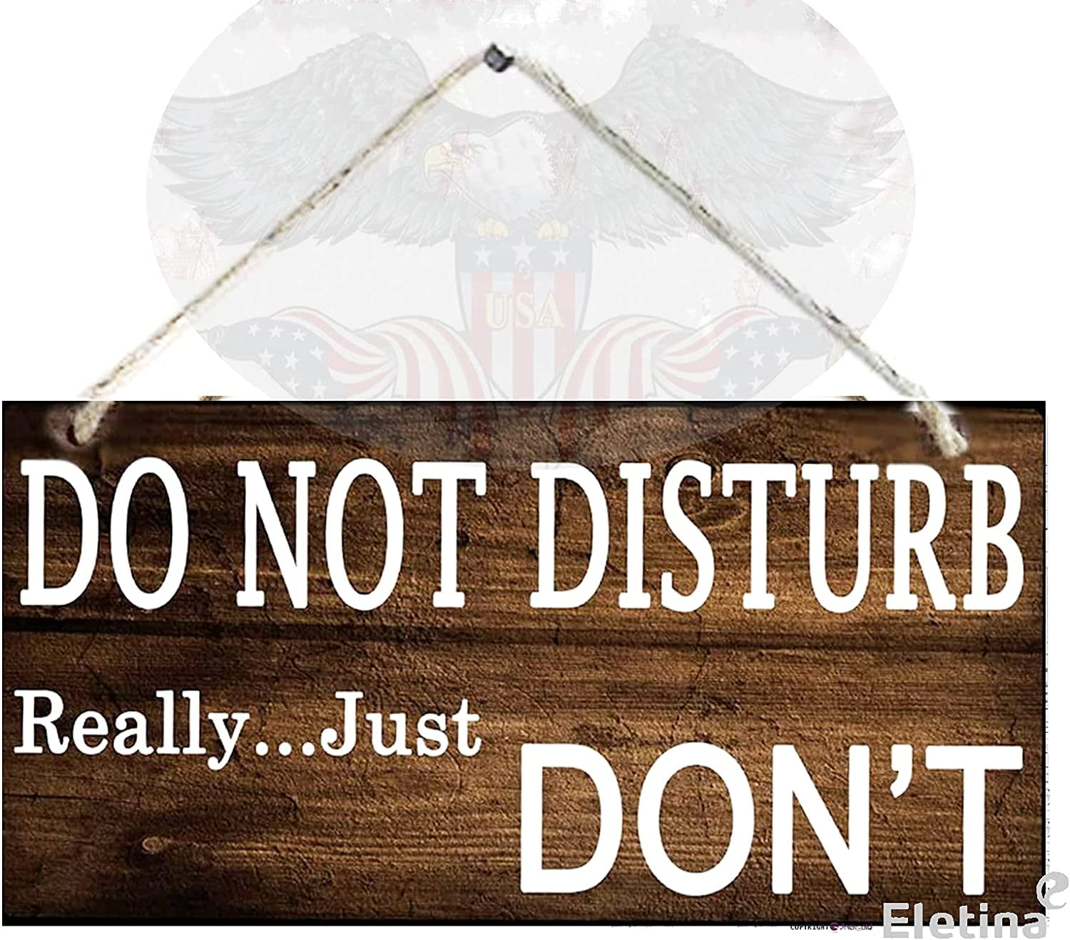 Retro Wooden Signs/Do Not Disturb Door Hanger Sign, Door Knocker Please ...