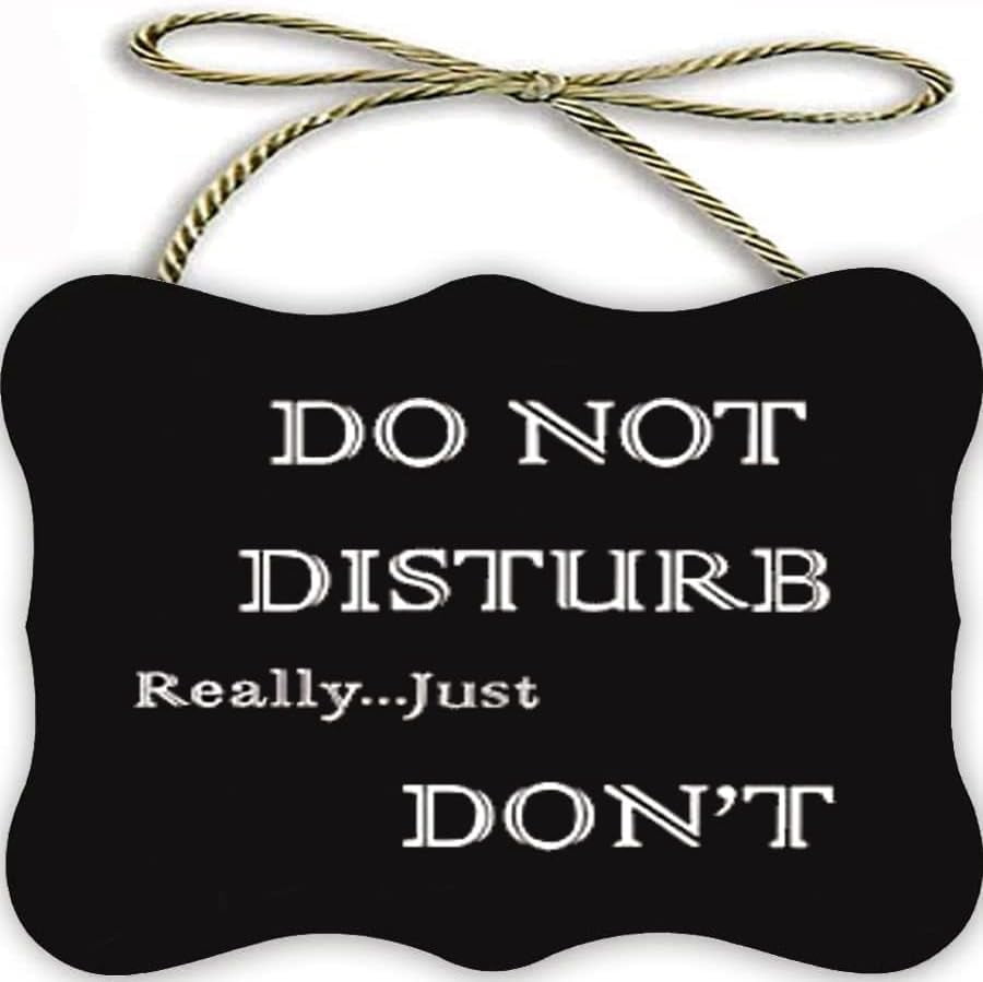 Retro Wooden Signs/Do Not Disturb Door Hanger Sign, Double-Sided Wooden ...