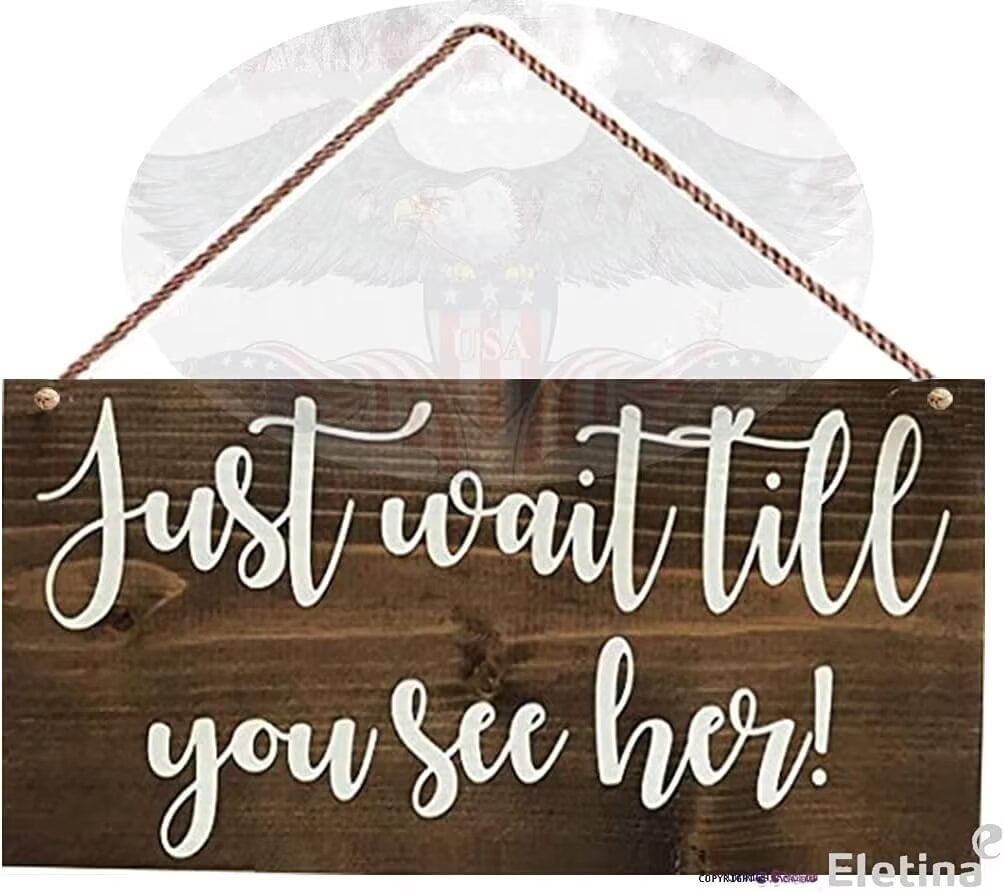 Retro Wooden Signs/Just Wait Till You See her Sign-Ring Bearer Sign ...