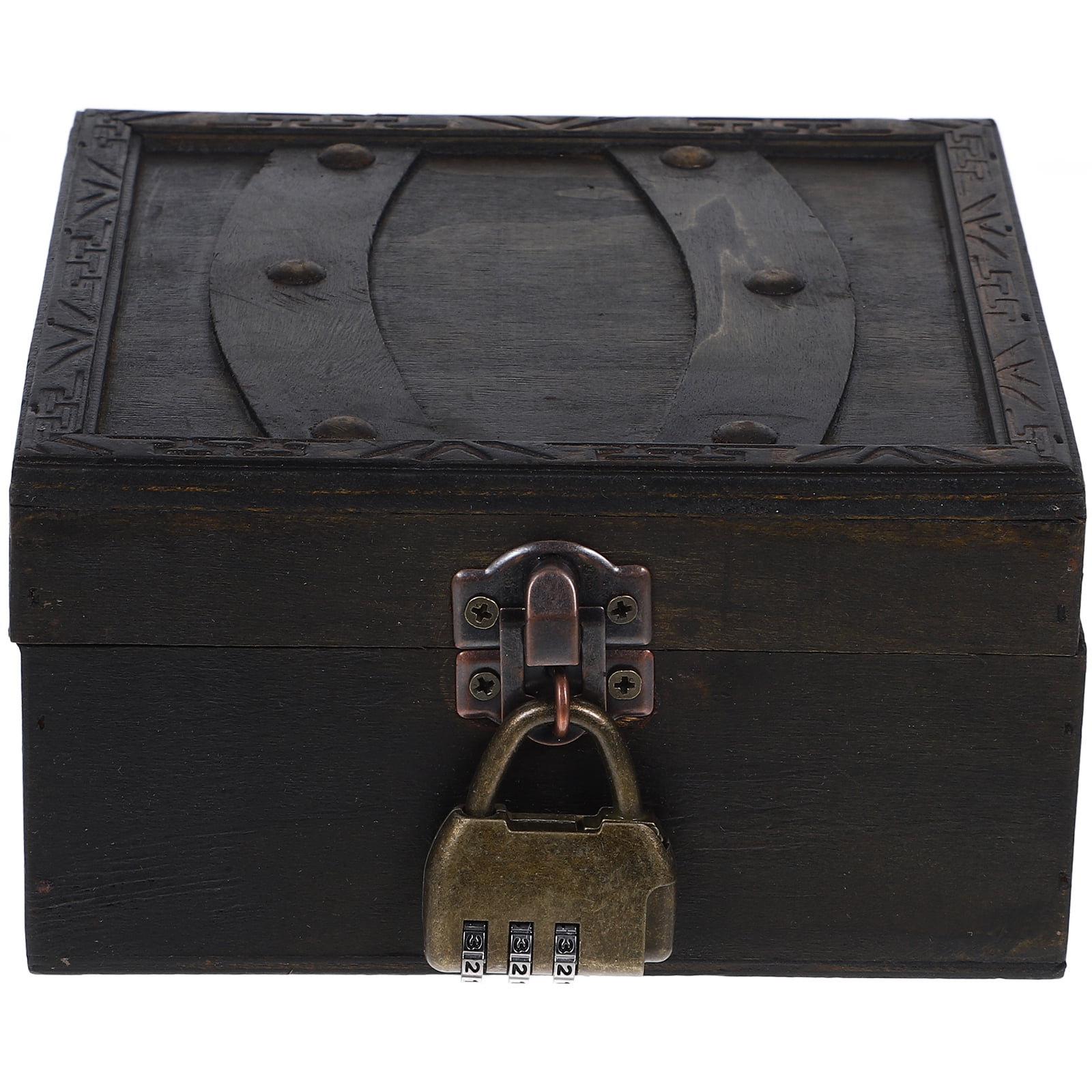 COMPUKAS Vintage Wooden Treasure Chest Box for All Occasions Large ...