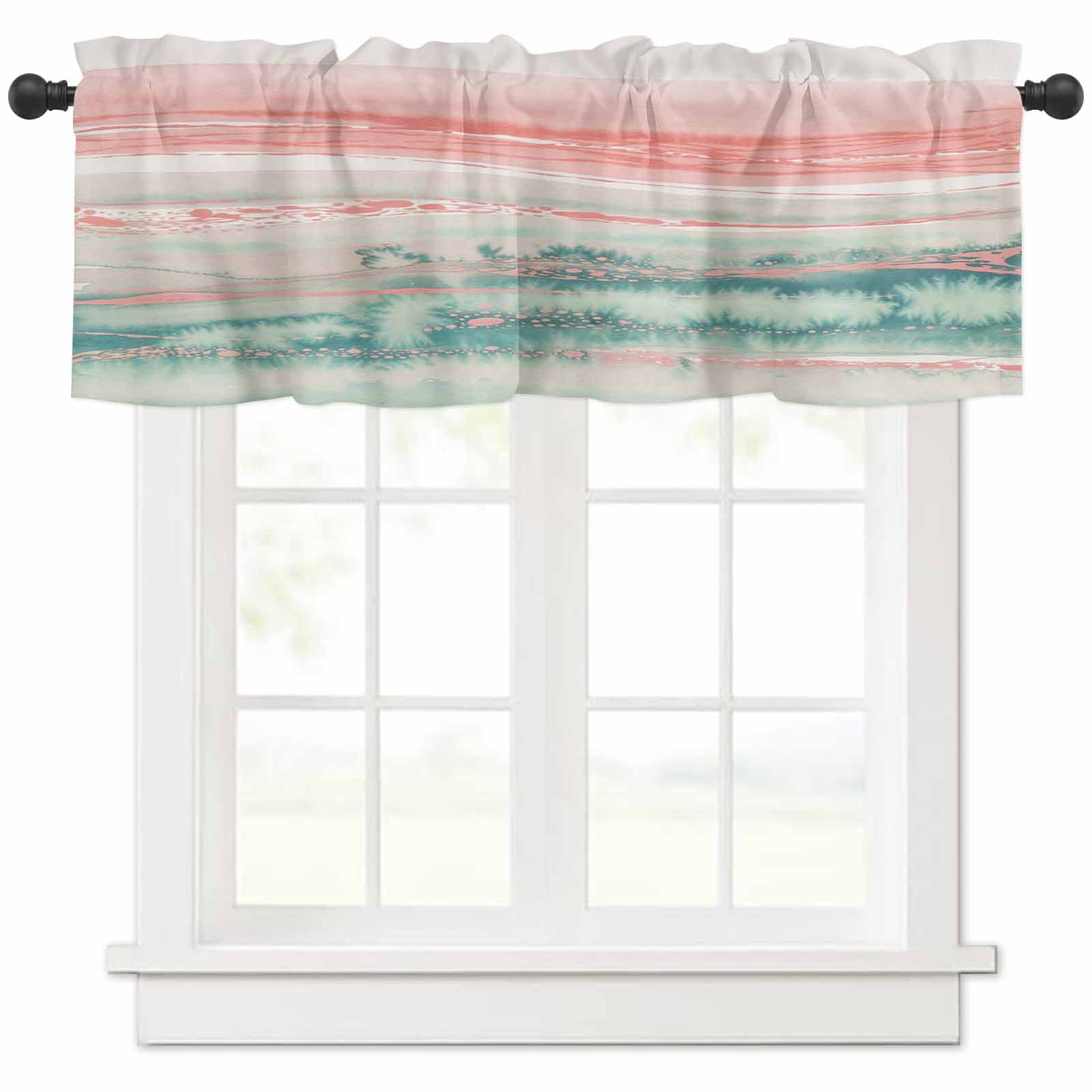 Retro Wooden Valances for Windows Farmhouse Kitchen Curtains Valances ...
