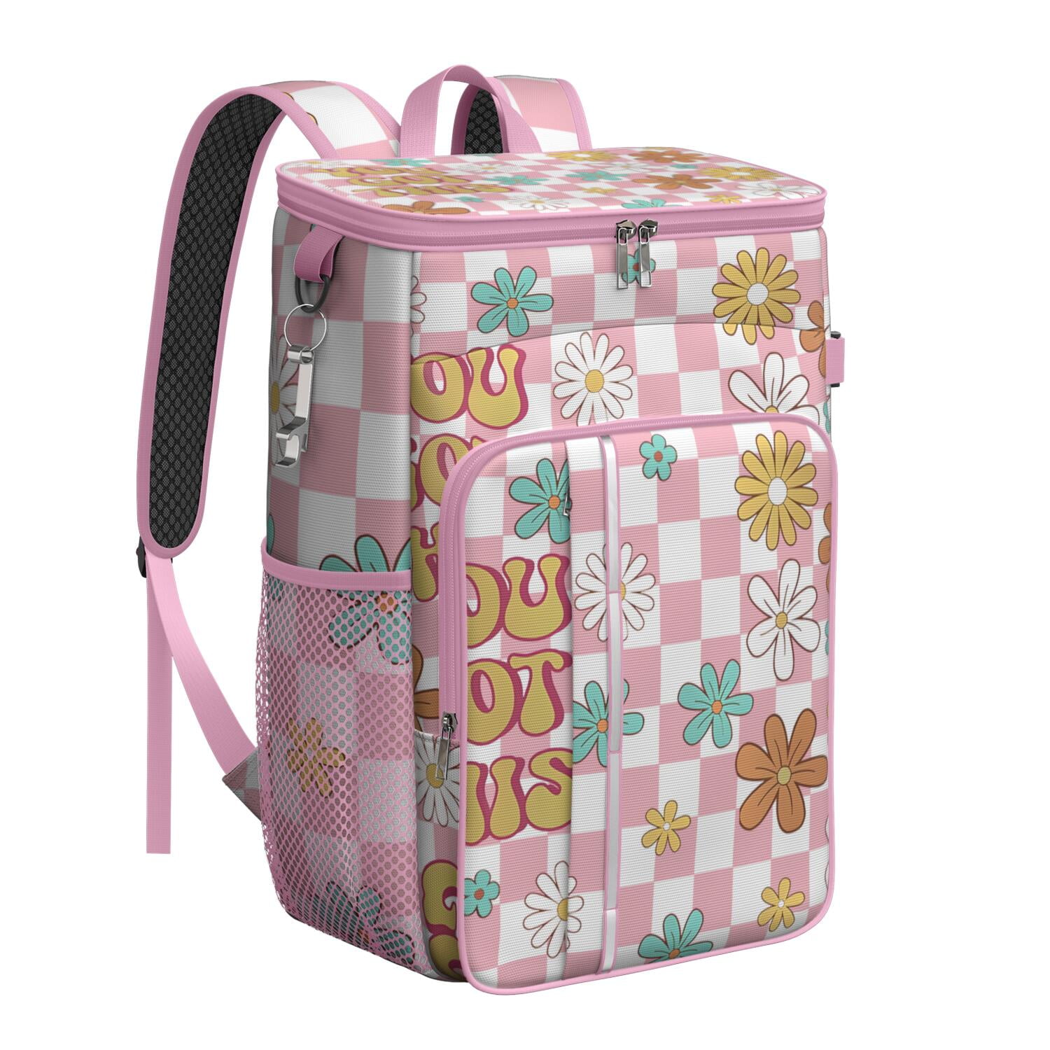 Retro Yellow Daisy Insulated Cooler Bag - 20L Leakproof Soft Cooler ...