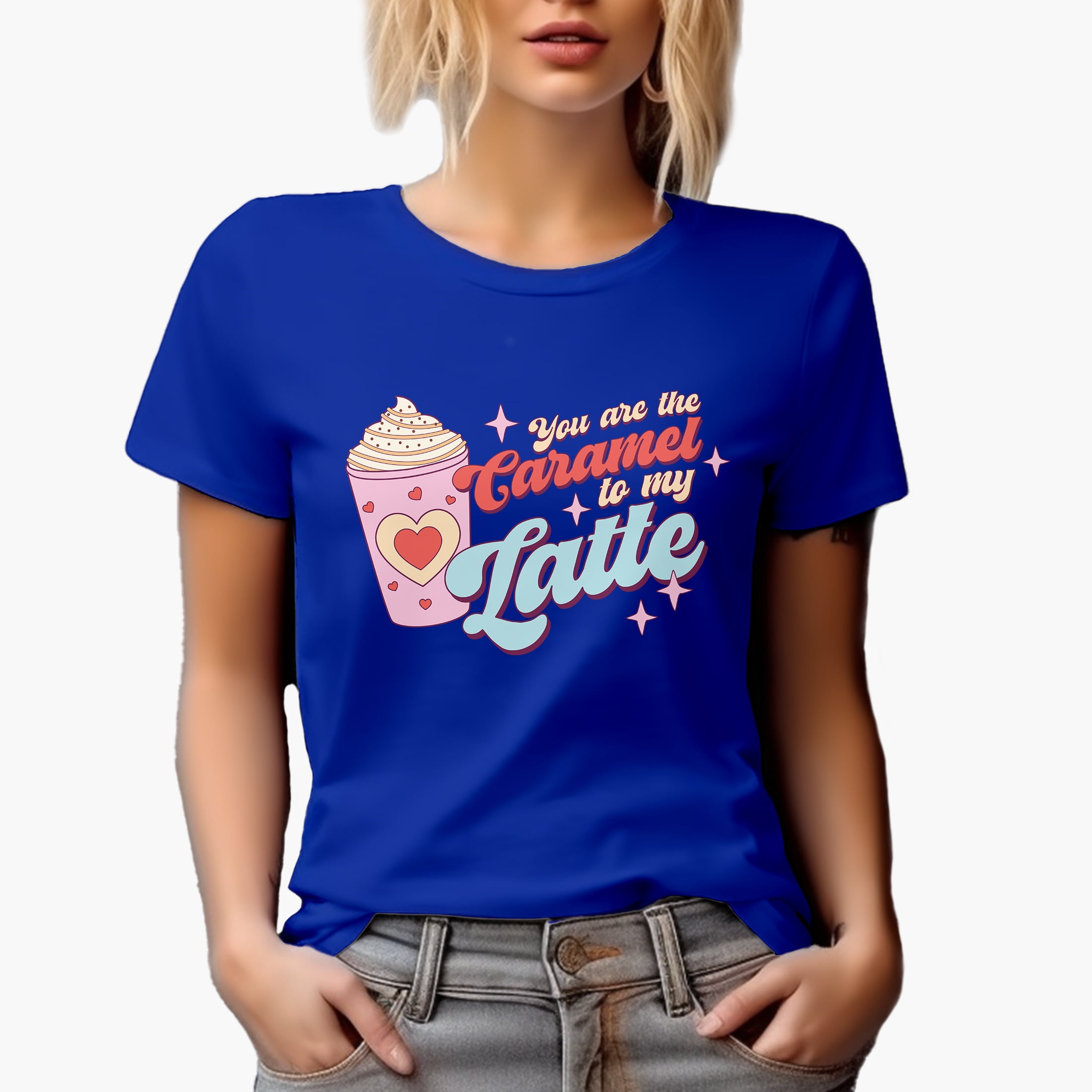 Retro You Are the Caramel to My Latte, Valentine's Day Art Merch Gift ...