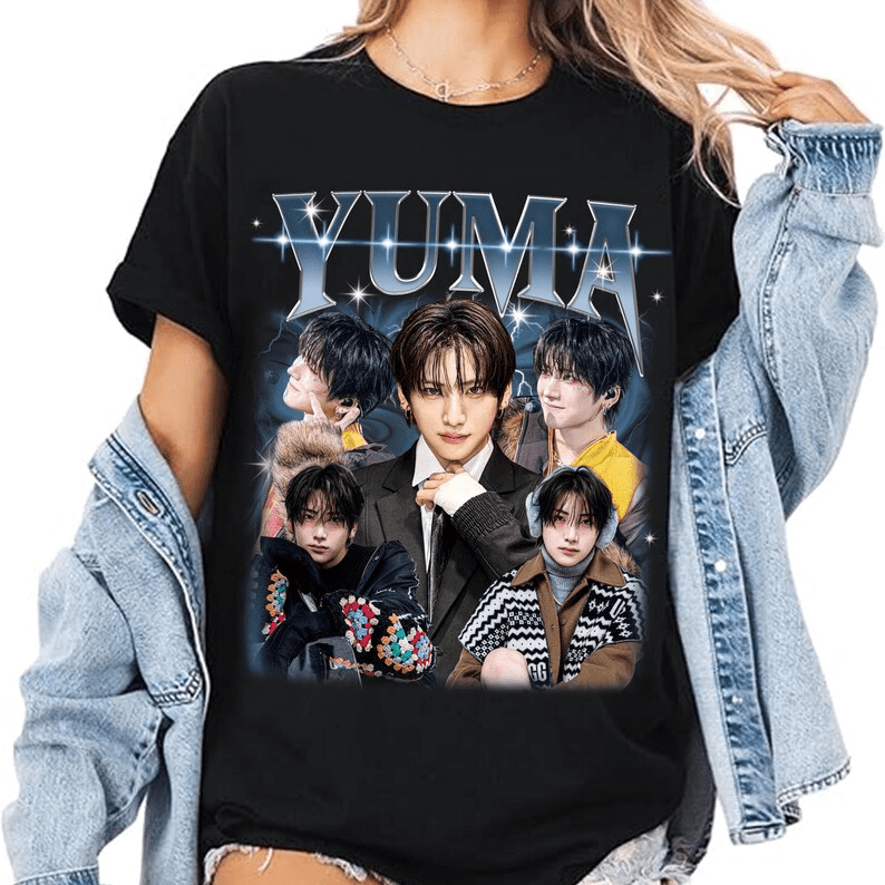 Retro Yuma &Team Back to Life Album Inspired K-Pop Graphic T-Shirt ...