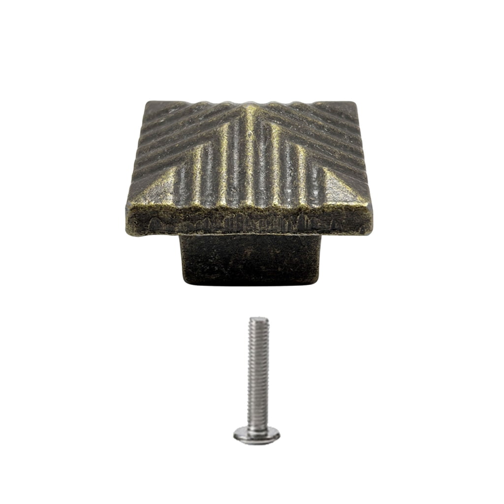 Strong Zinc Single Hole Cupboard Handle Classical Square Designs for ...