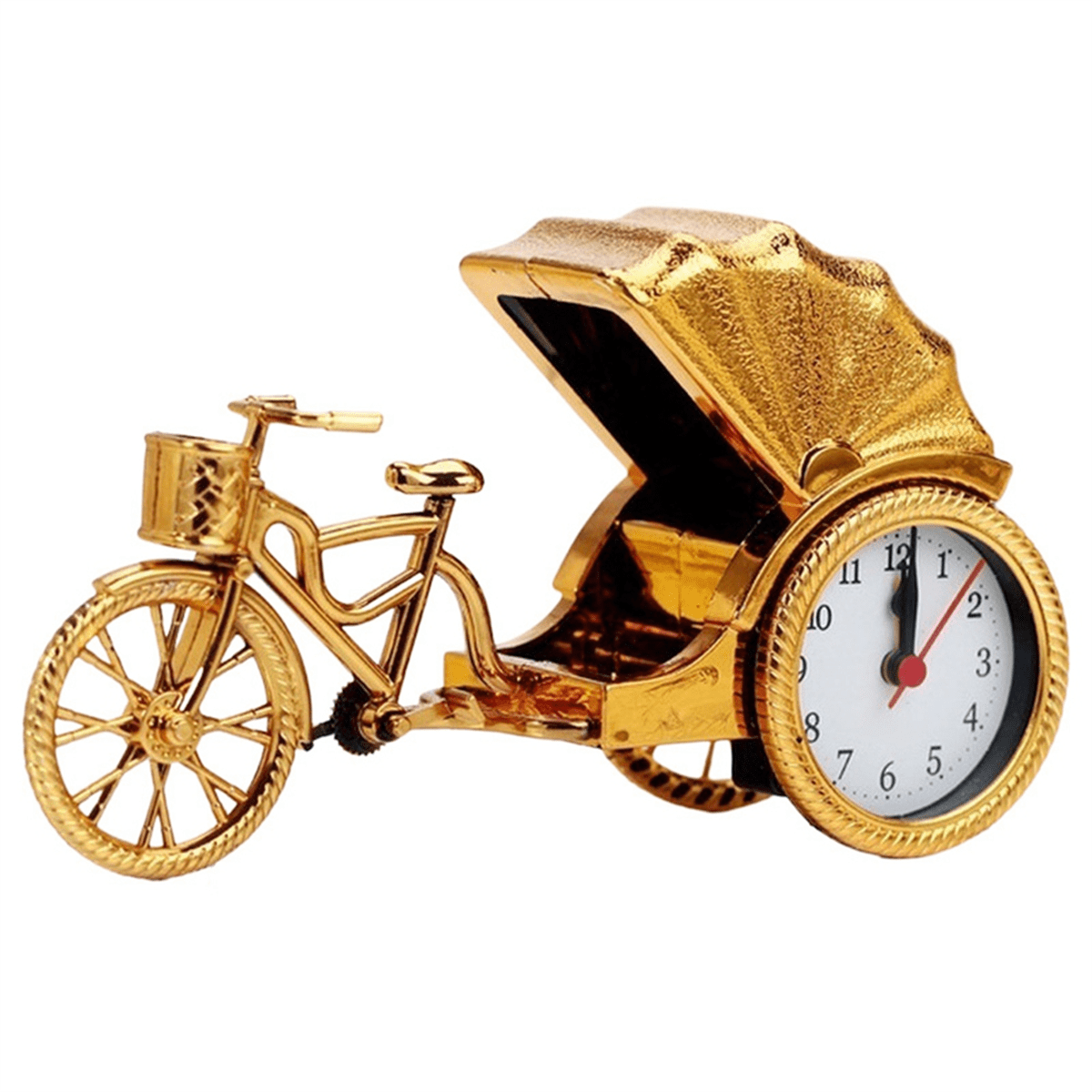 Retro bicycle Alarm Clock Model Bedside Clock Mechanical Movement ...