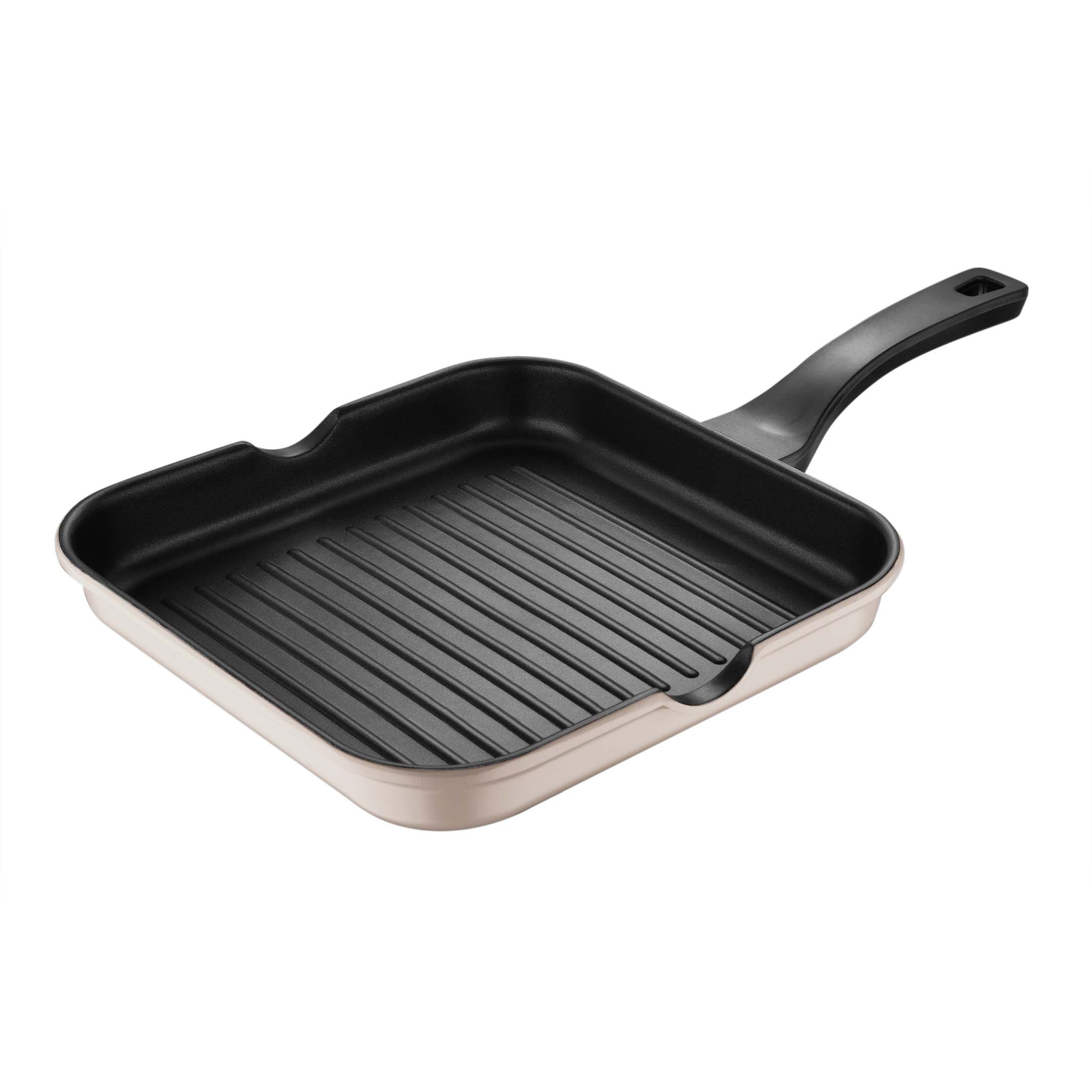 Oster Sato 10" Aluminum Frying Pan in Metallic Champagne - Walmart.com