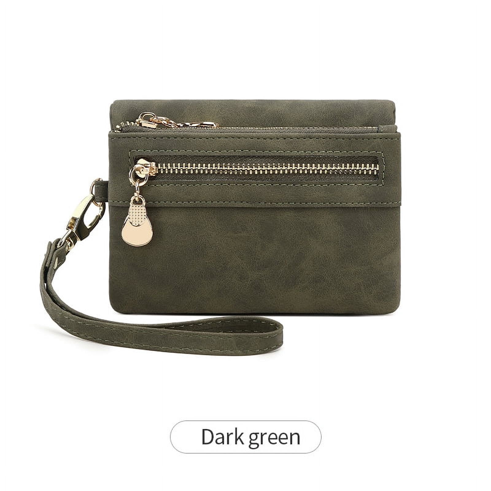 Retro foldingzipper wallet high-quality PUleather ...