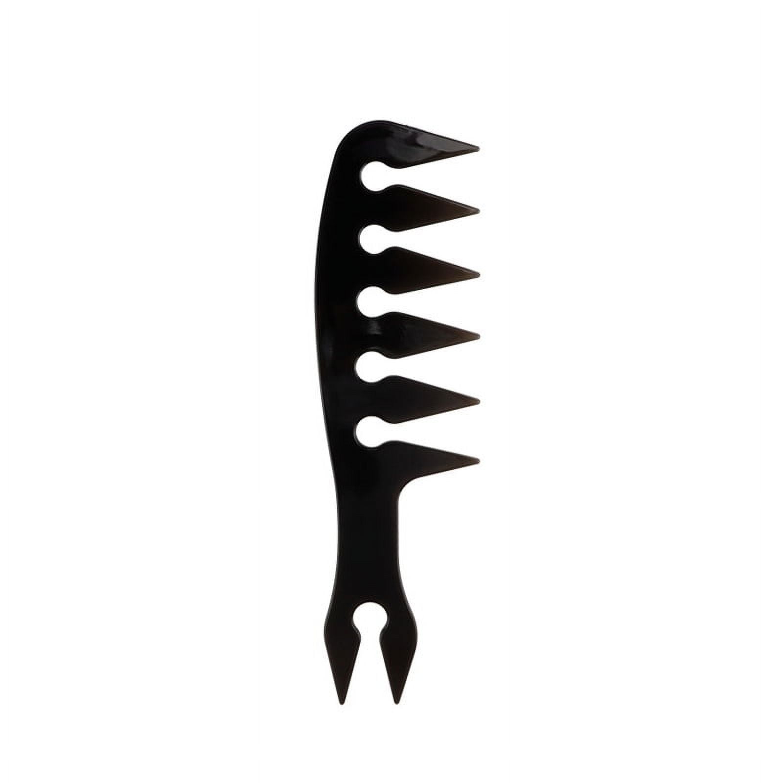 Retro oil comb men's shape comb big tooth comb back texture comb double ...