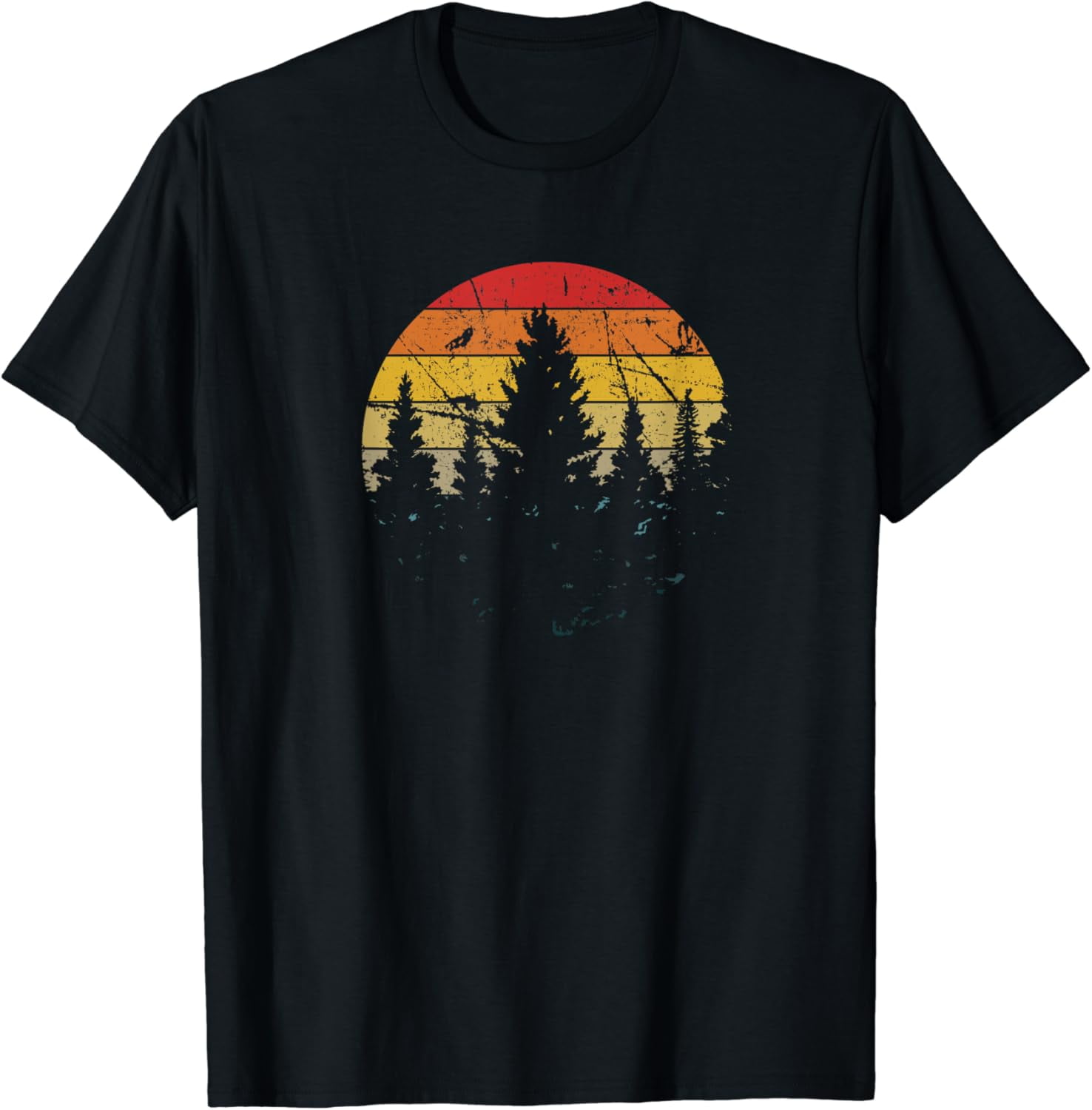 Retro pine tree minimalist - Vintage pine tree T-Shirt - Walmart.com
