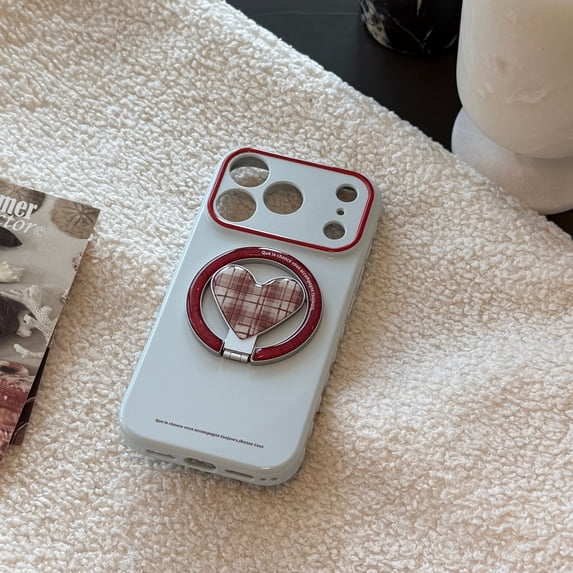 Retro plaid color blocking case compatible with iPhone 17 Pro Max ...