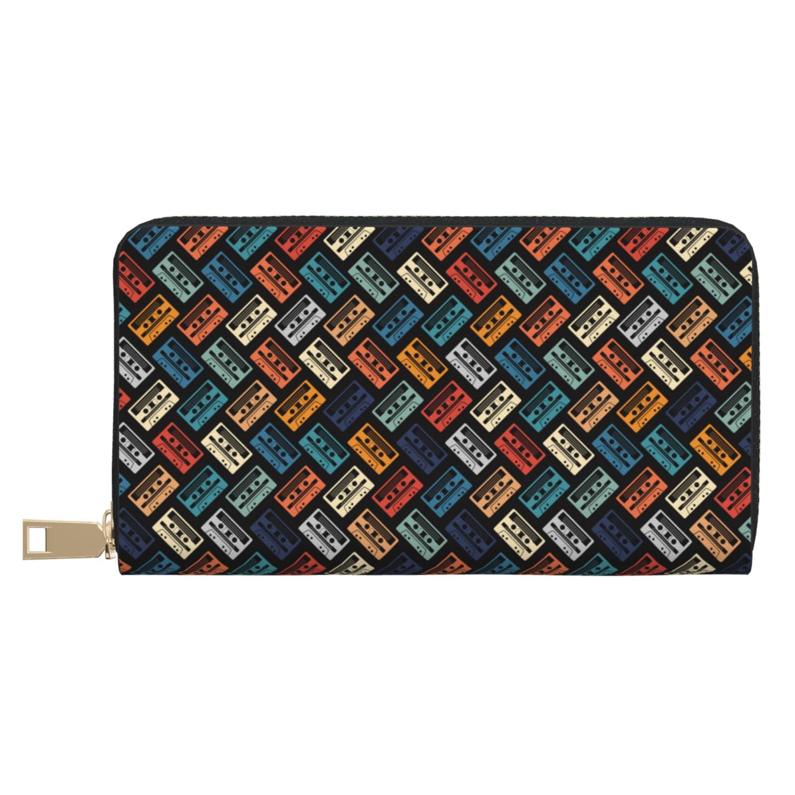 Retro tape Wallet Women, Leather Bifold Multi Card Wallet, Women's ...