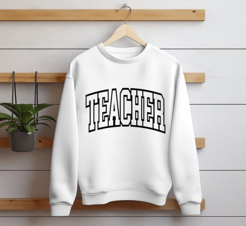 Retro teacher Sweatshirt, Teacher Appreciation Gift, Back To School ...