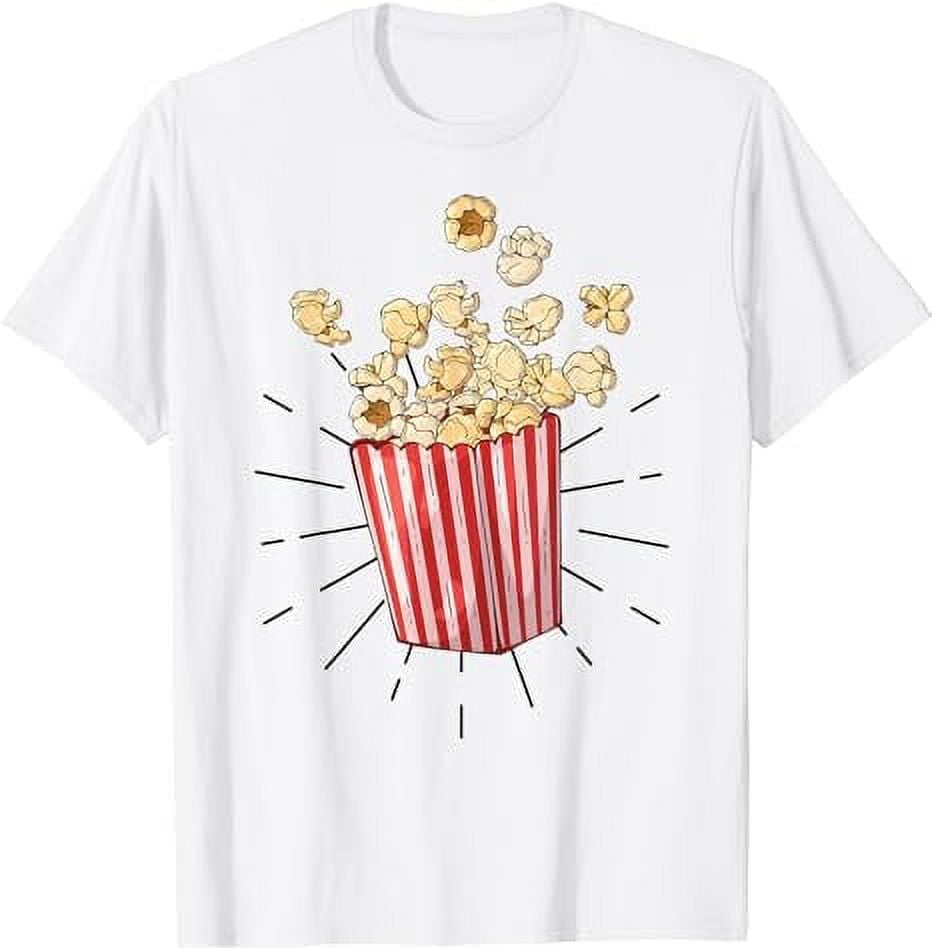 Retro vintage Popcorn - for cinema and living room - popcorn T-Shirt ...