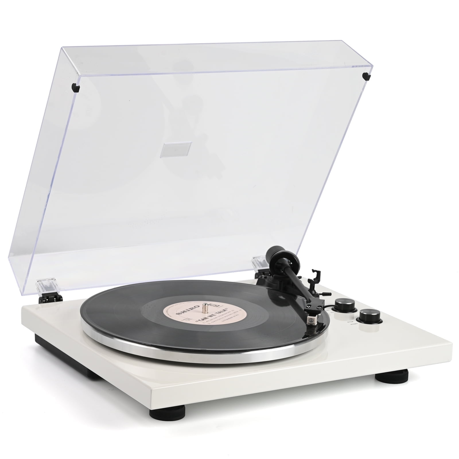 RetroAudio Bluetooth Belt Drive Wooden Turntable with USB Output ...