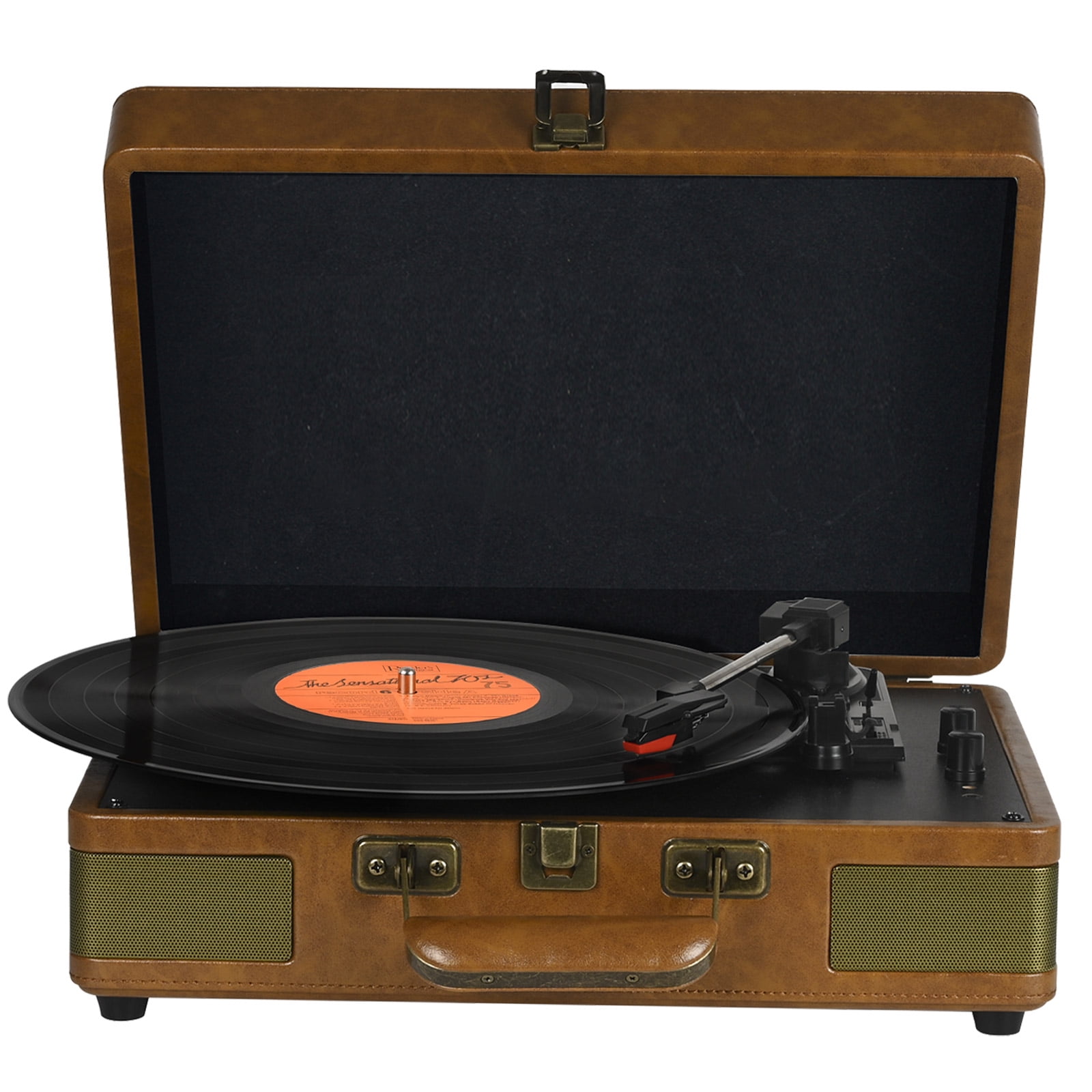 RetroAudio Record Player 3-Speed Bluetooth Portable Suitcase Record ...
