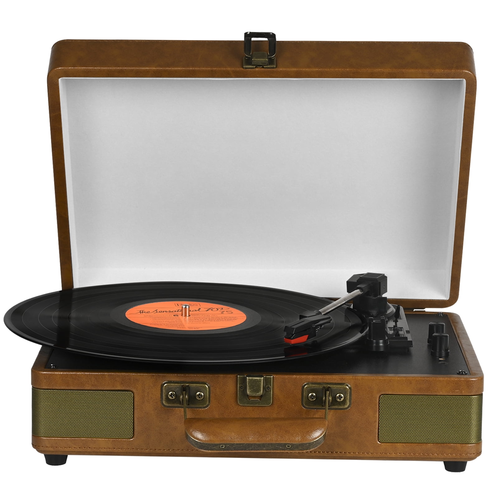 RetroAudio Record Player 3-Speed Bluetooth Portable Suitcase Record ...