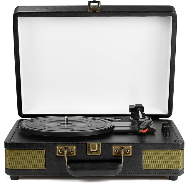 RetroAudio Vinyl Record Player 3-Speed Turntable with Bluetooth ...