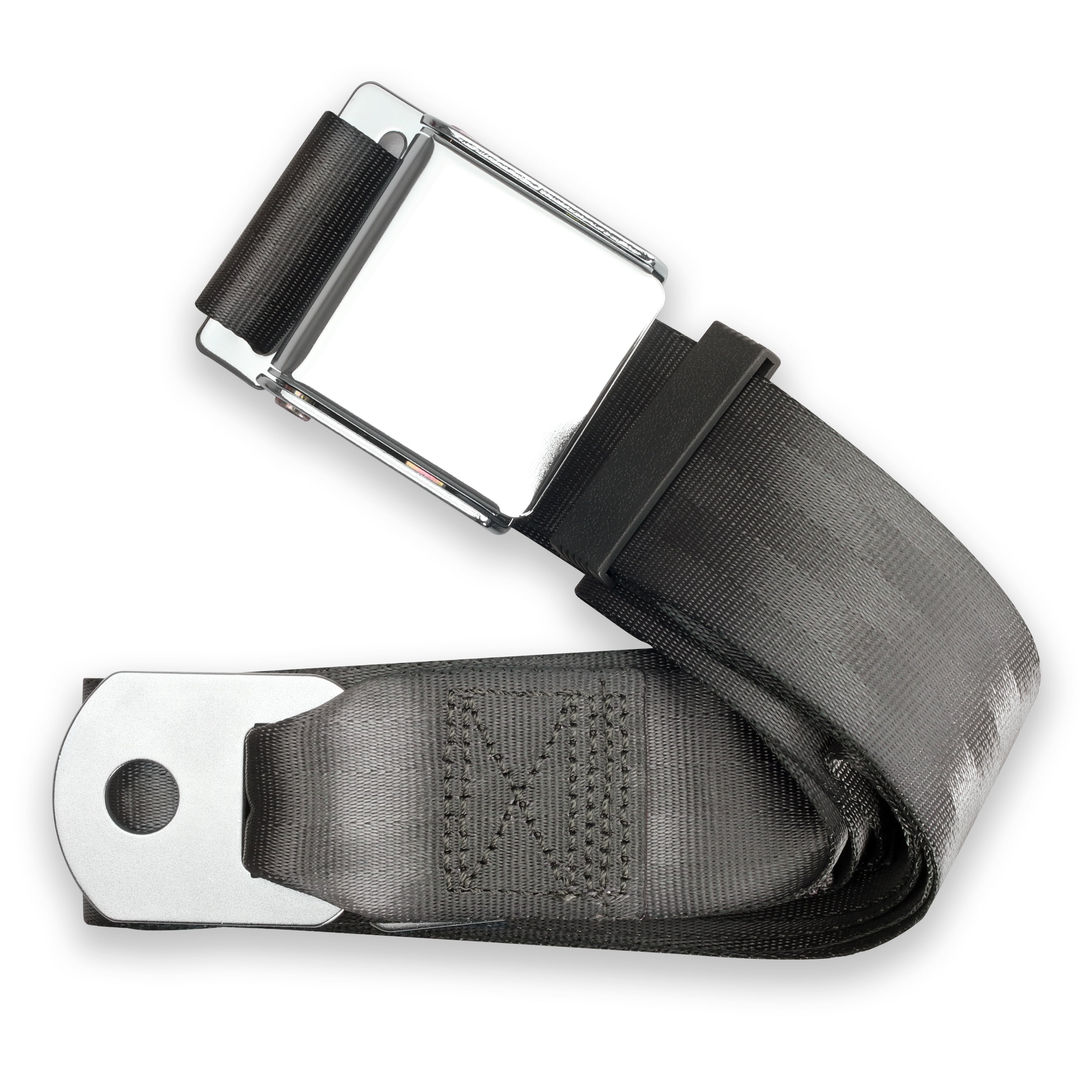 RetroBelt Charcoal Aviation Lap Belt 60" With Hardware - Walmart.com