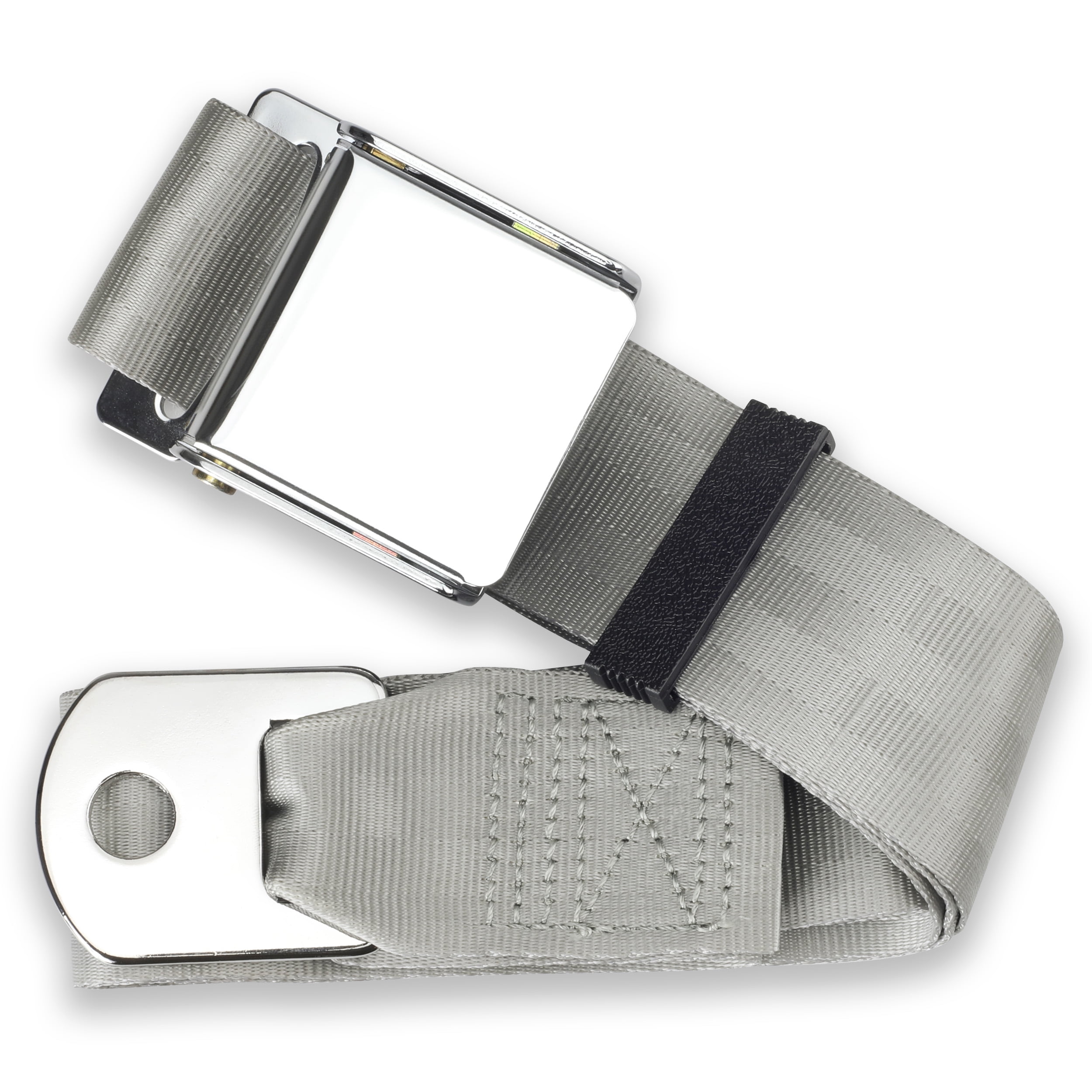 RetroBelt Silver Aviation Lap Belt 60" With Hardware - Walmart.com