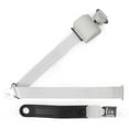 RetroBelt White Push Button 3-Point Shoulder Safety Seat Belt - Bucket ...
