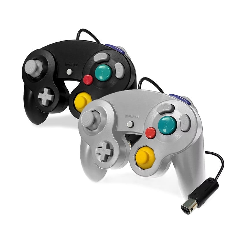 RetroFam 2 Pack Gamecube Controller for Gamecube Gaming Console, Black ...
