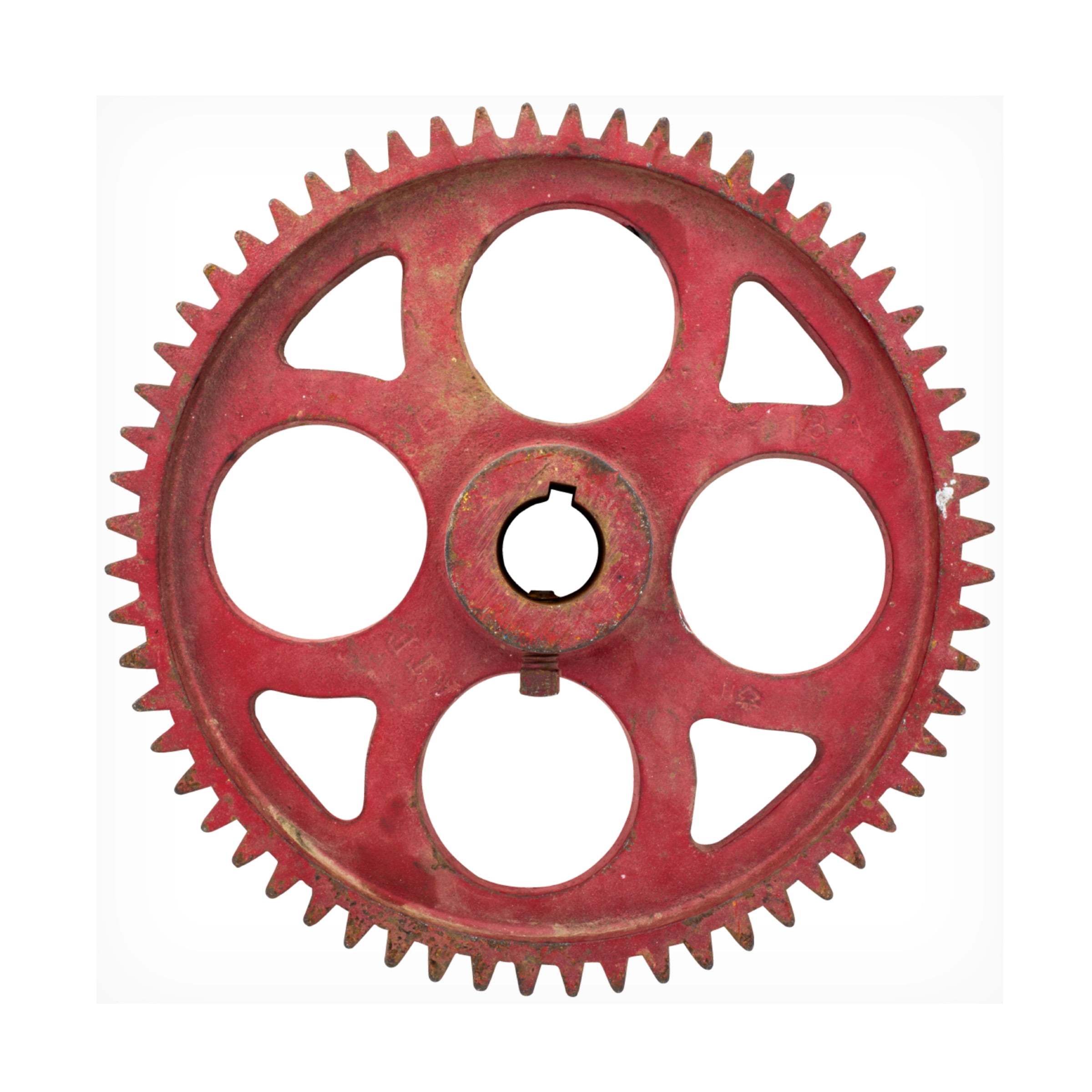 RetroPlanet 'Red Fine Tooth Gear Wall Decal 24' Canvas Art - Walmart.com