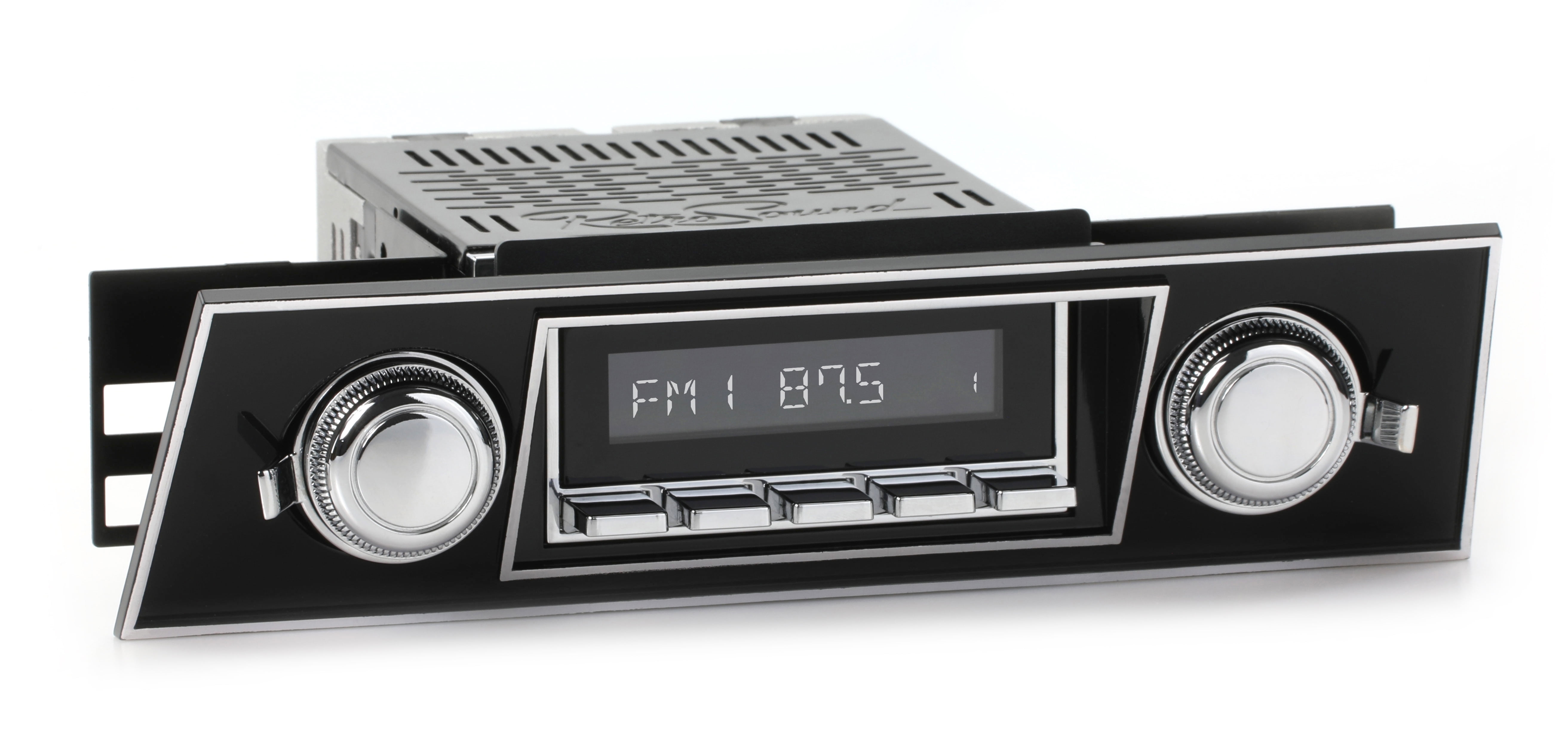 RetroRadio Compatible with 1967-68 Pontiac Firebird Features Include Bluetooth, HD, SiriusXM ...