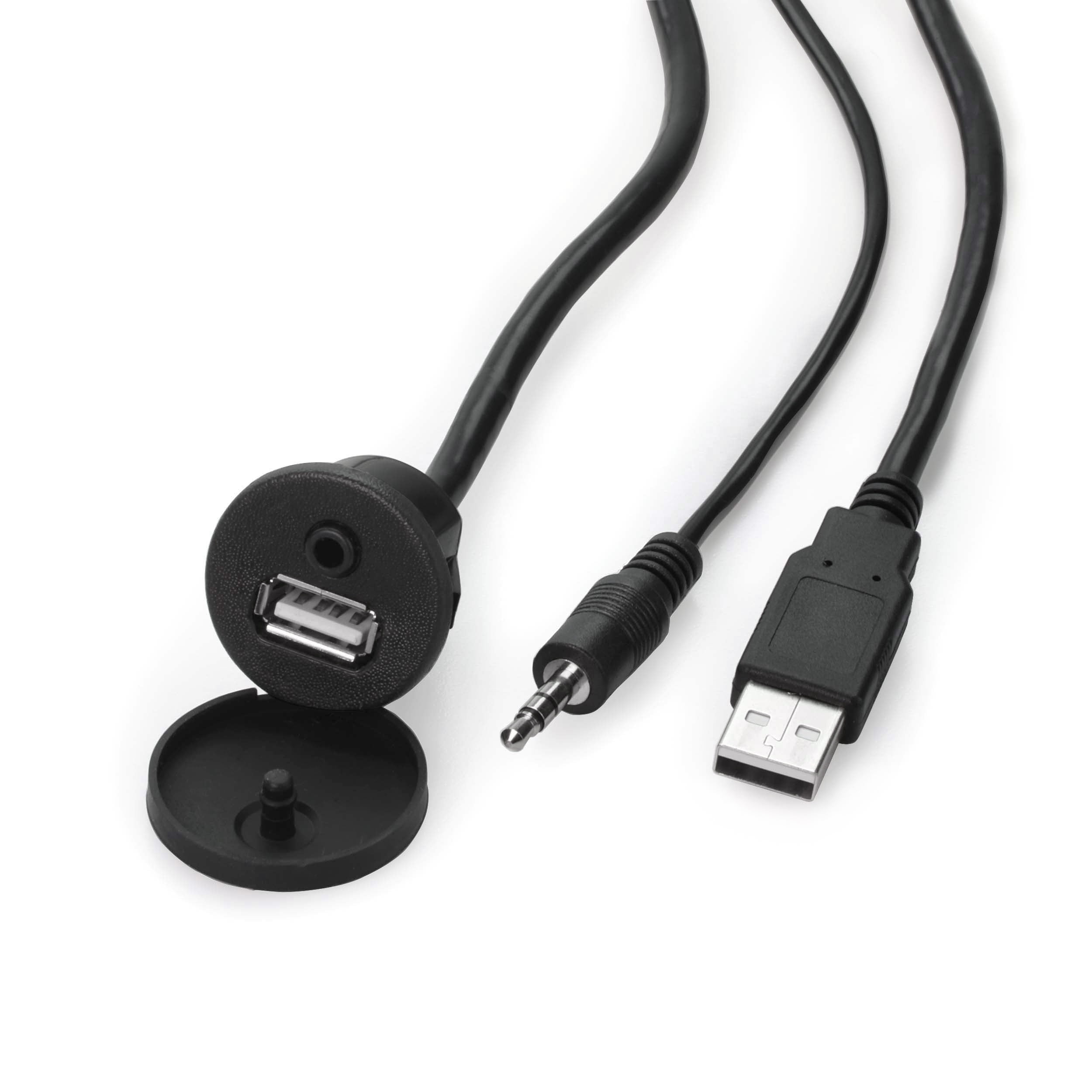 RetroSound Black USB/Auxiliary Extension Cable USBPORT RetroRadio ...