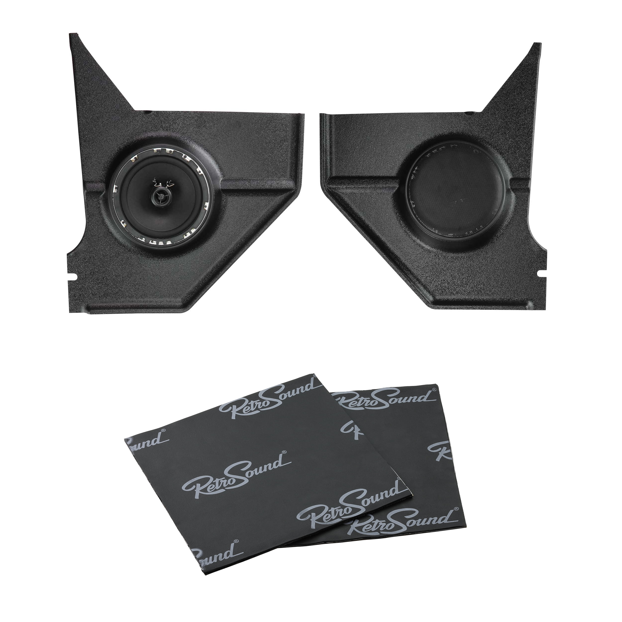 RetroSound KP-F39-6768-652-M Black Kick Panel For 1967-68 Mustang ...