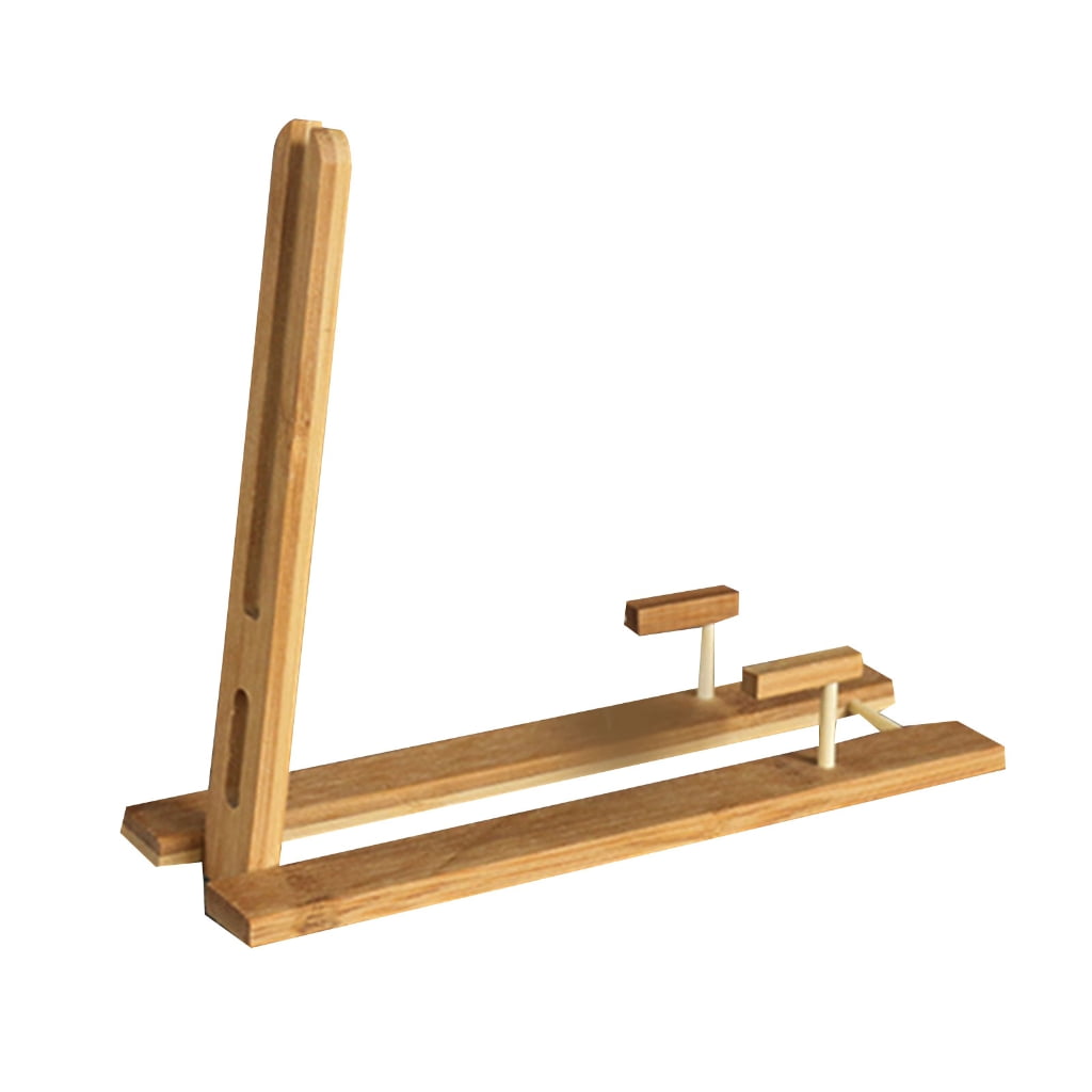 RetroStylesRound Fan Holder SmoothEdge Stable Bamboo Fan Frame Base ...