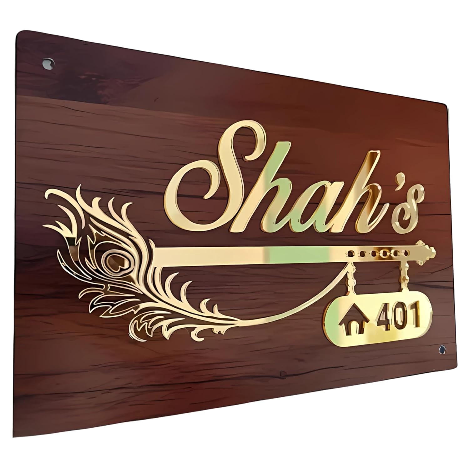 RetroVesta Custom Acrylic Name Plate for Home Office Waterproof ...