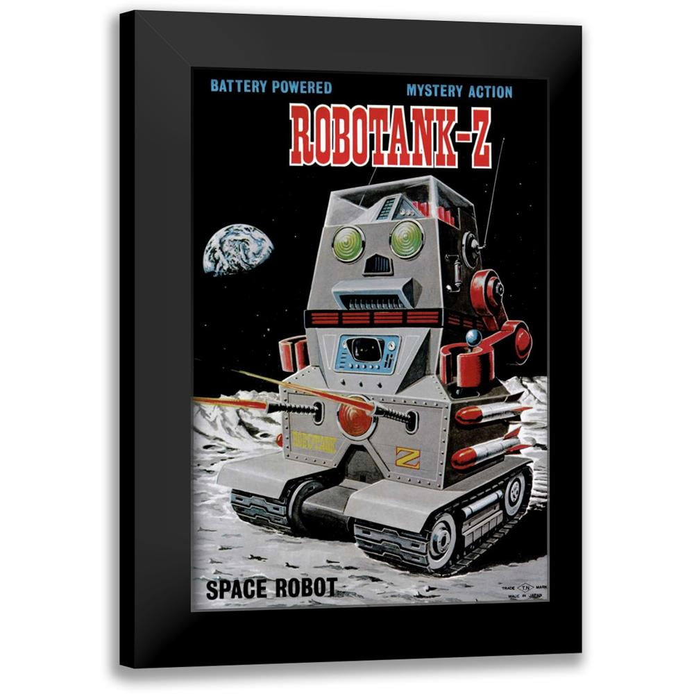 Retrobot 11x14 Black Modern Framed Museum Art Print Titled - Robotank-Z ...
