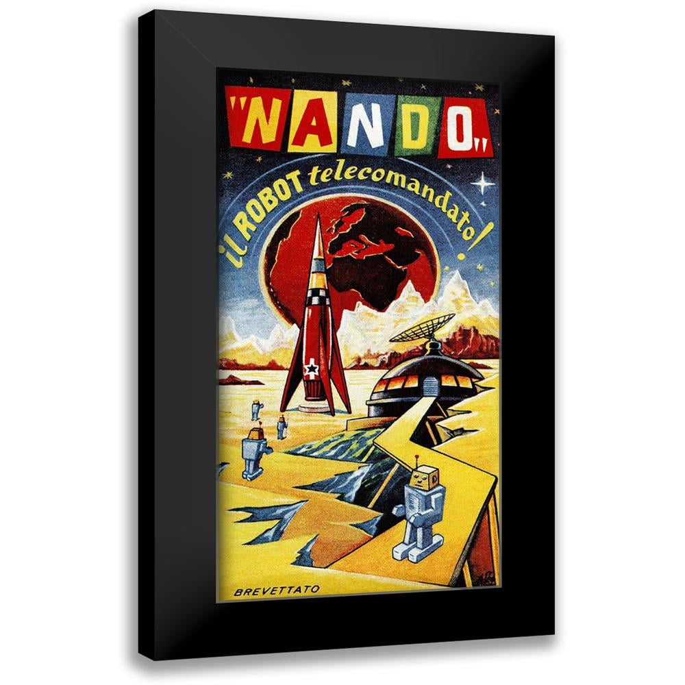 Retrobot 11x18 Black Modern Framed Museum Art Print Titled - Nando - Il ...