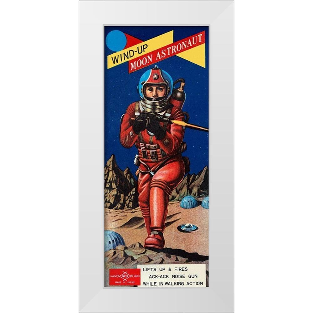 Retrobot 12x24 White Modern Wood Framed Museum Art Print Titled - Wind ...