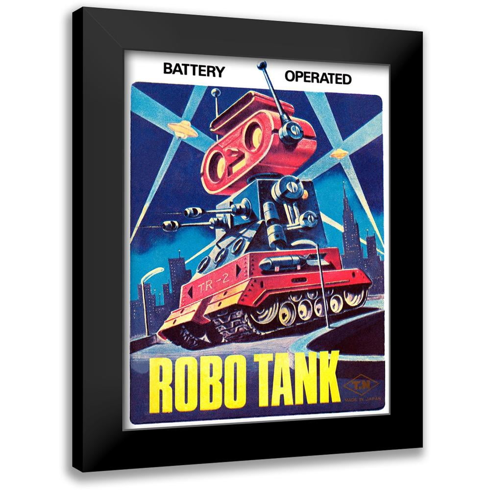Retrobot 15x18 Black Modern Framed Museum Art Print Titled - Robo Tank ...