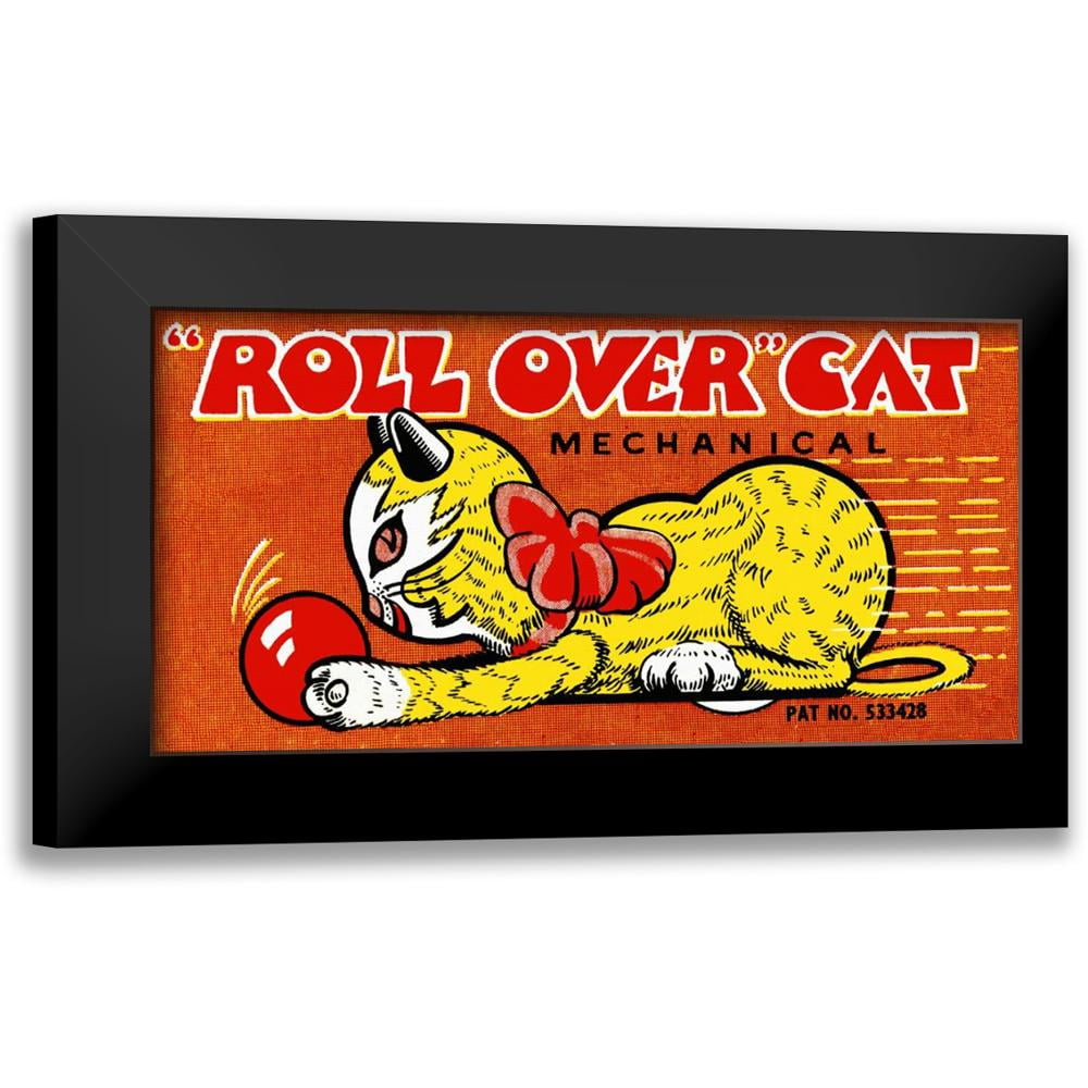 Retrobot 24x14 Black Modern Framed Museum Art Print Titled - Roll Over ...