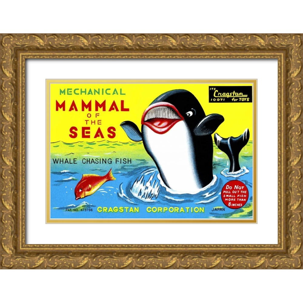 Retrobot 24x17 Gold Ornate Wood Framed with Double Matting Museum Art ...
