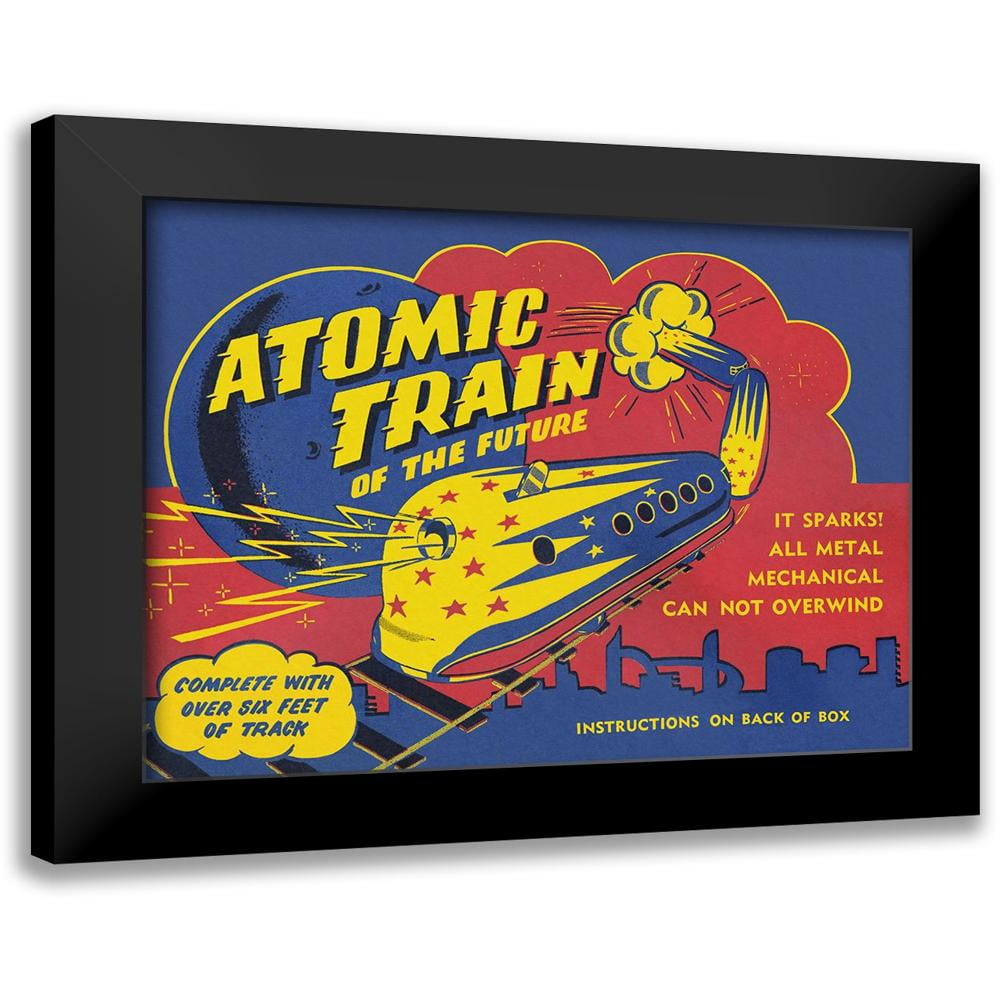 Retrobot 24x19 Black Modern Framed Museum Art Print Titled - Atomic ...
