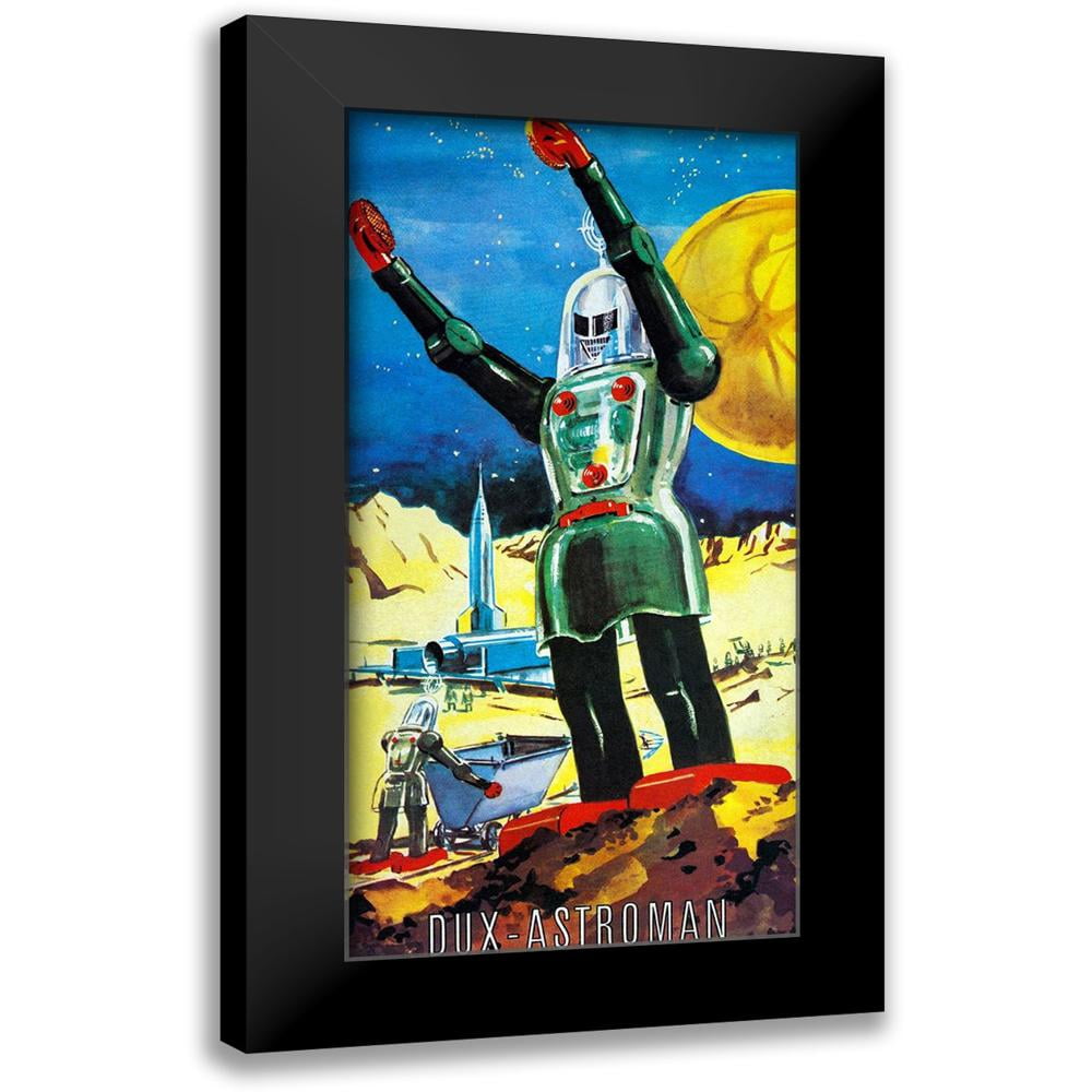 Retrobot 9x14 Black Modern Framed Museum Art Print Titled - Dux ...