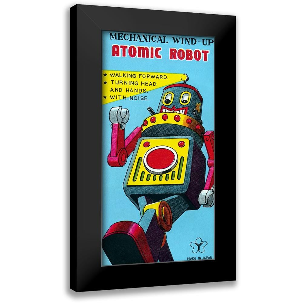 Retrobot 9x14 Black Modern Framed Museum Art Print Titled - Mechanical ...